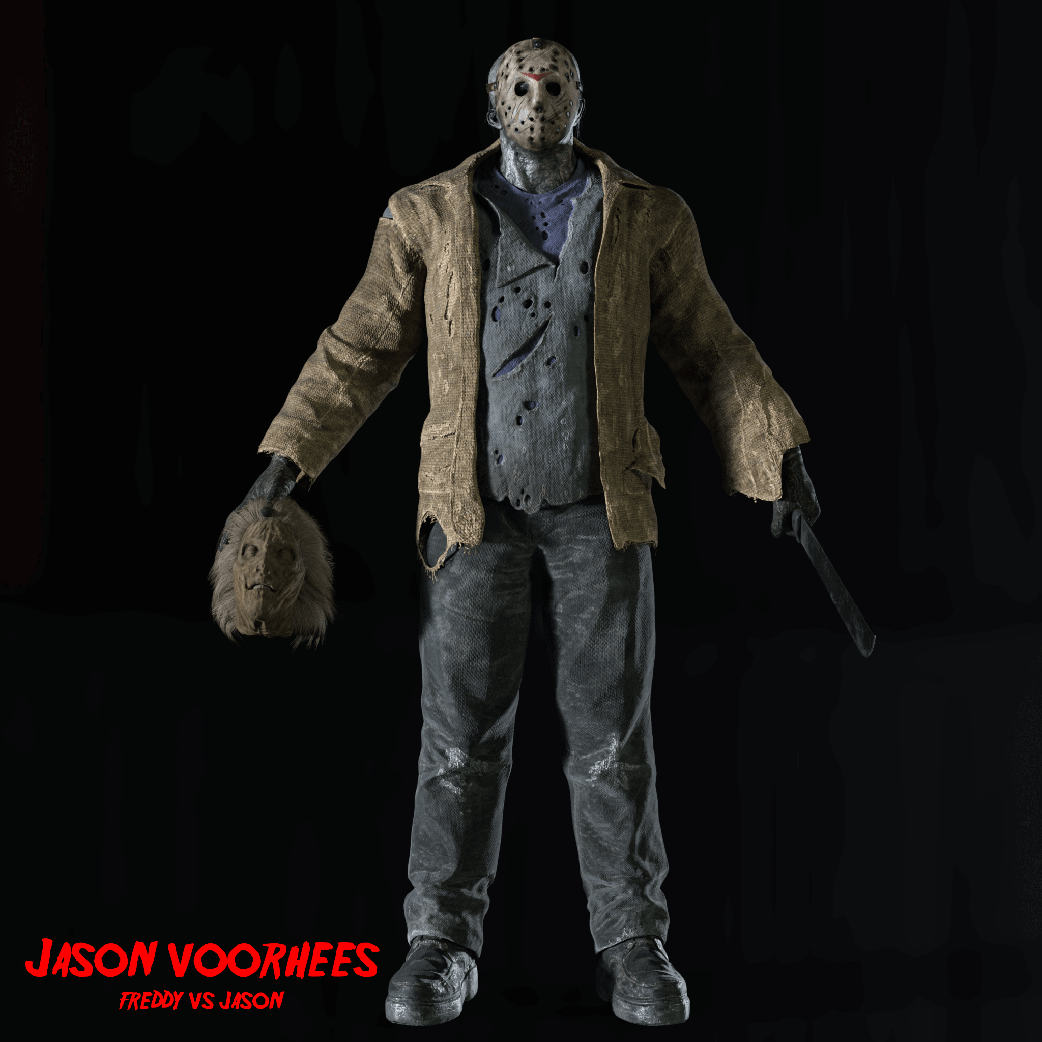 Jason Voorhees Freddy vs Jason for G8 Male 3D Render