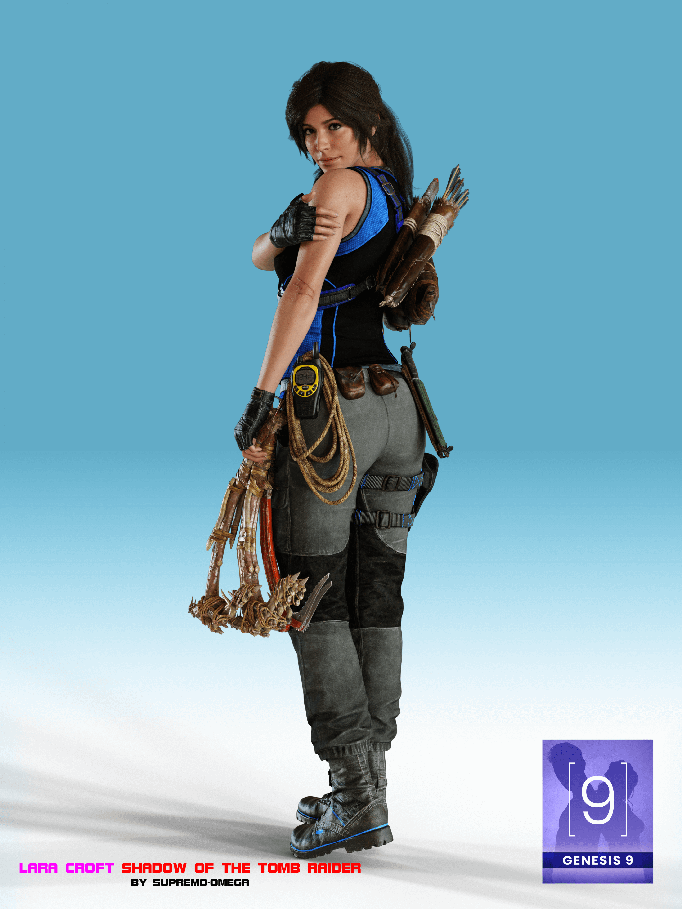 Lara Croft Shadow Of The Tomb Raider For G9 3D Render