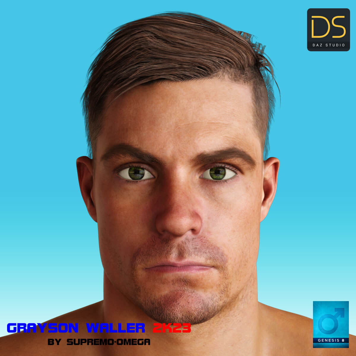 Grayson Waller 2K23 for G8 Male - Daz Content by supremoomega
