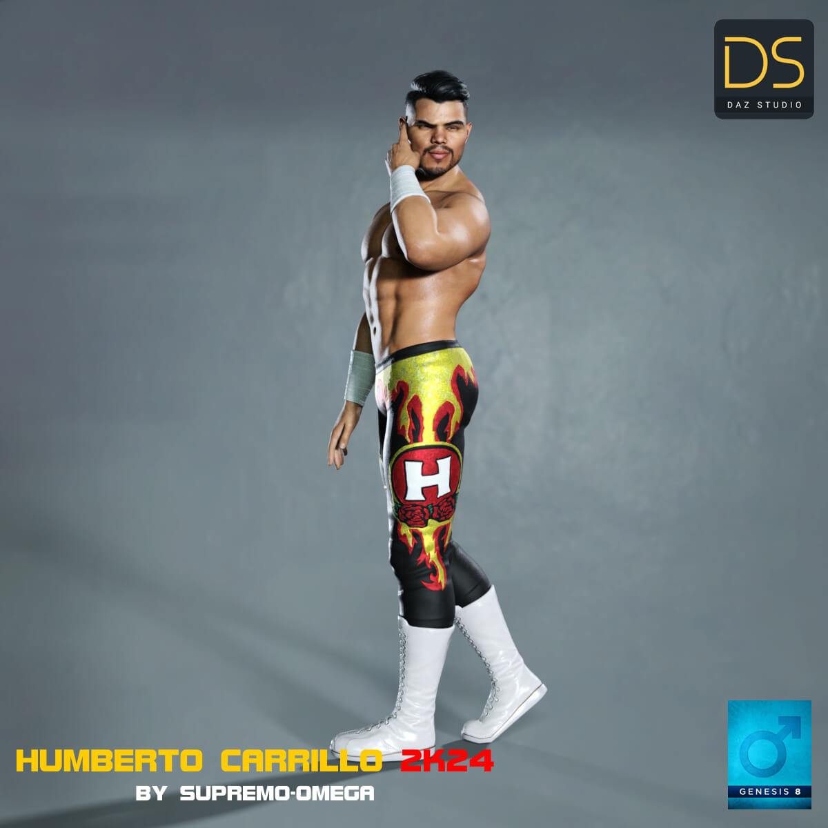 Humberto Carrillo 2K24 for G8 Male - Daz Content by supremoomega