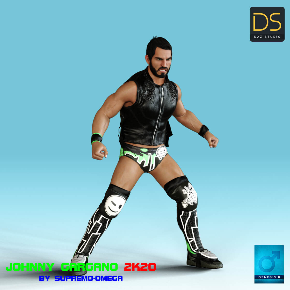 Johnny Gargano 2K20 for G8 Male - Daz Content by supremoomega