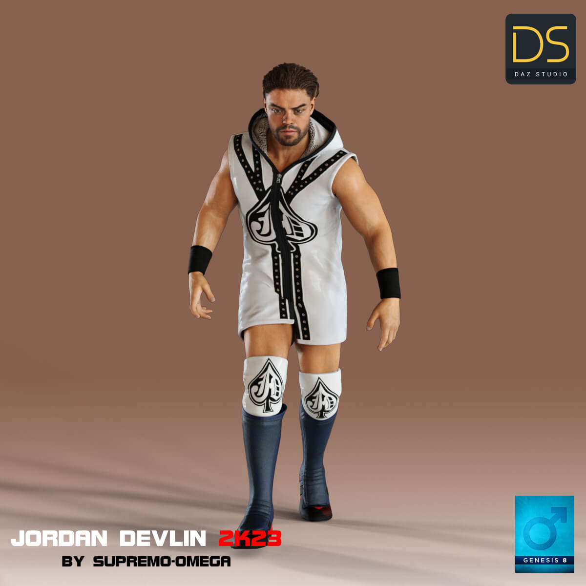 Jordan Devlin 2K23 for G8 Male - Daz Content by supremoomega