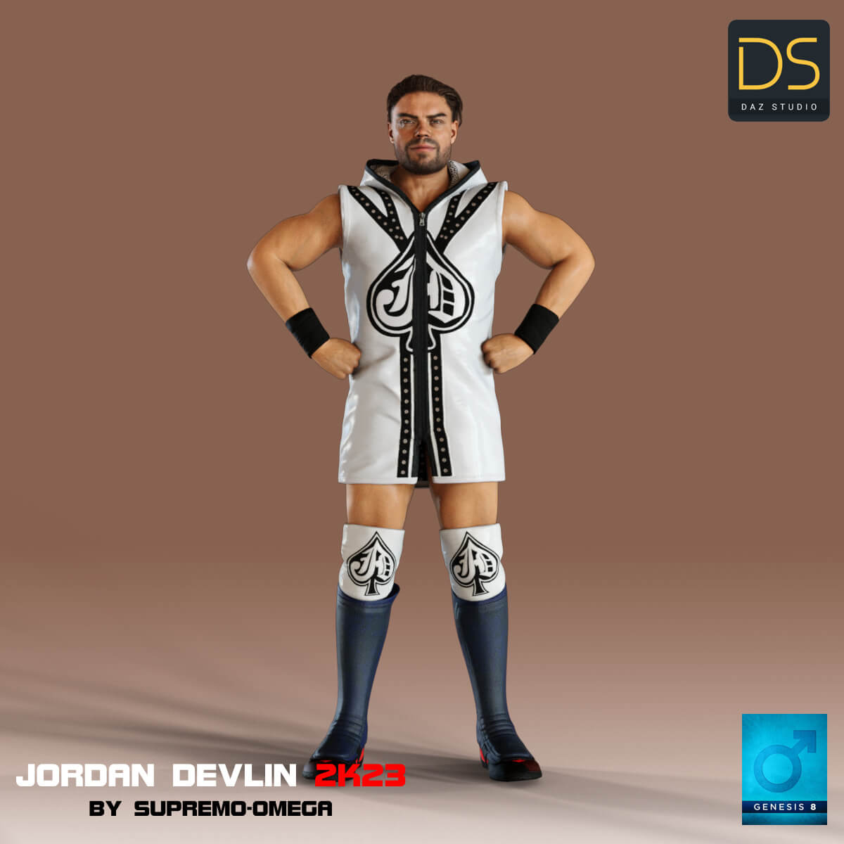 Jordan Devlin 2K23 for G8 Male - Daz Content by supremoomega