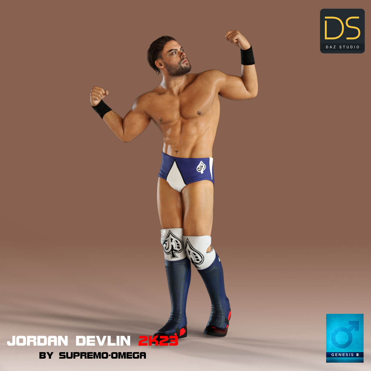Jordan Devlin 2K23 for G8 Male - Daz Content by supremoomega