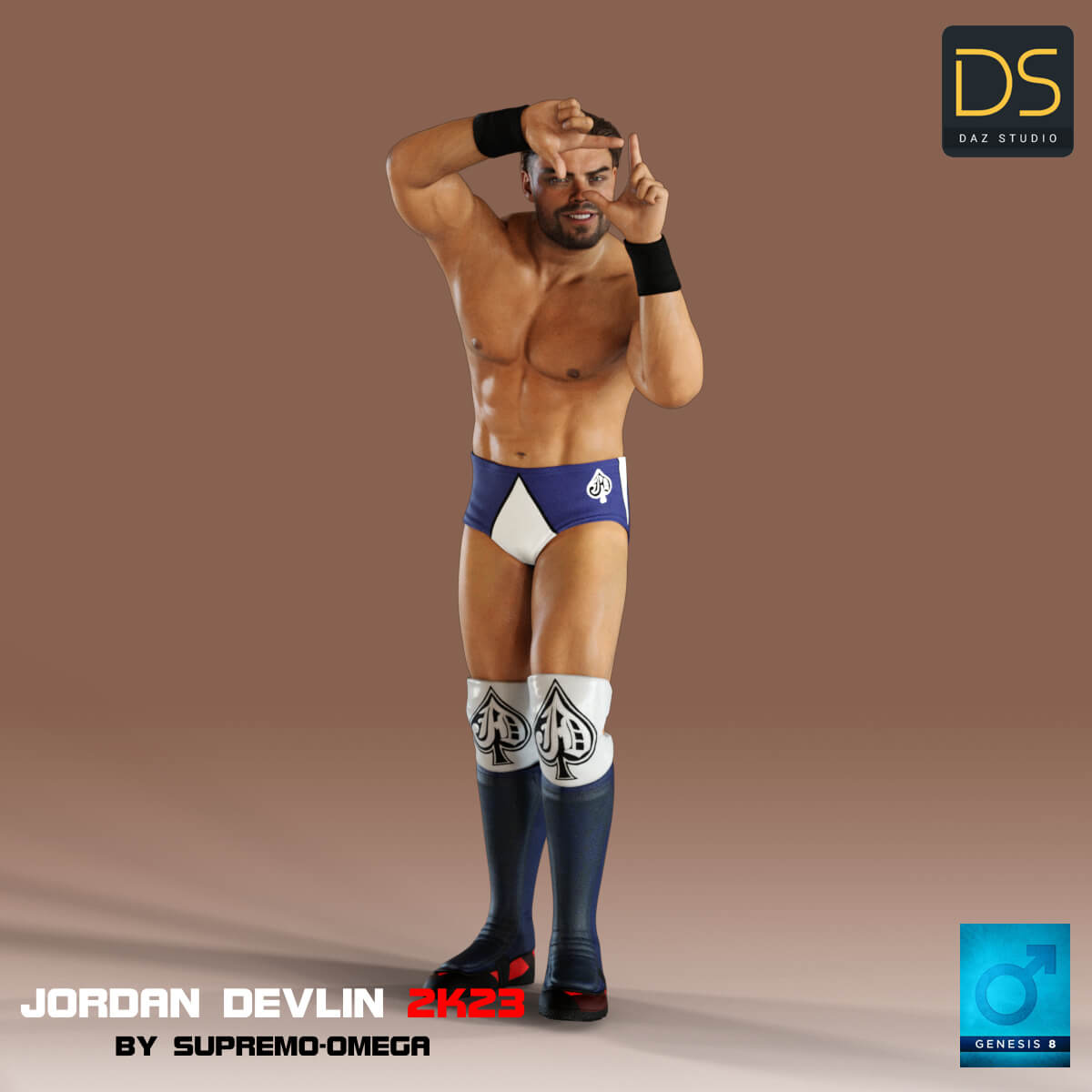 Jordan Devlin 2K23 for G8 Male - Daz Content by supremoomega