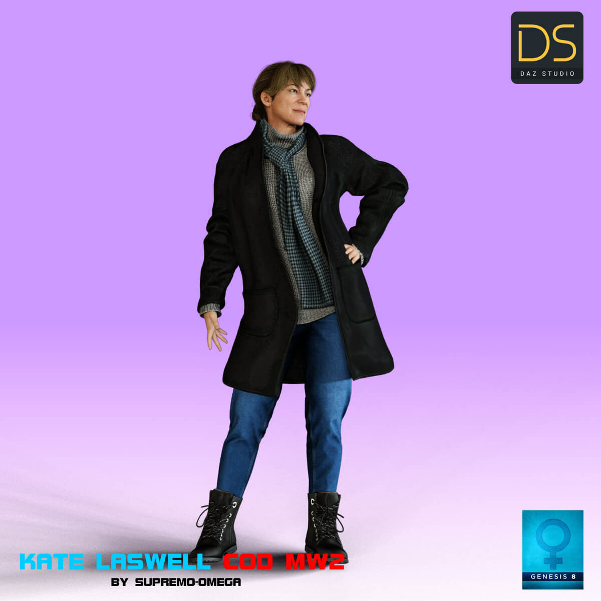 Kate Laswell COD Mw 2 for G8 Female - Daz Content by supremoomega