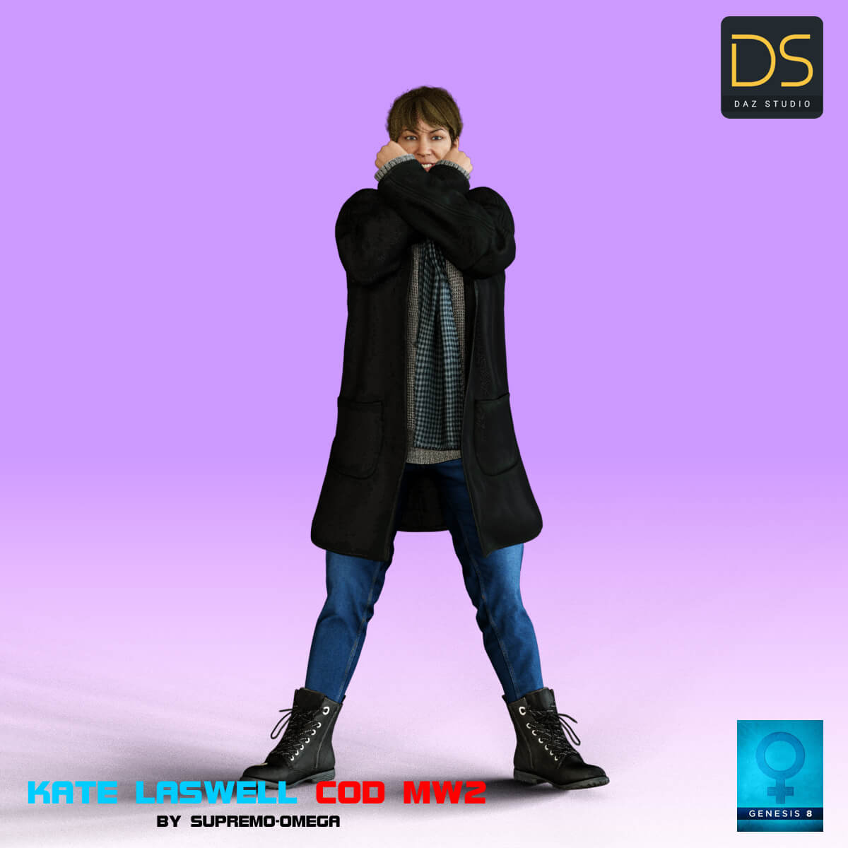 Kate Laswell COD Mw 2 for G8 Female - Daz Content by supremoomega