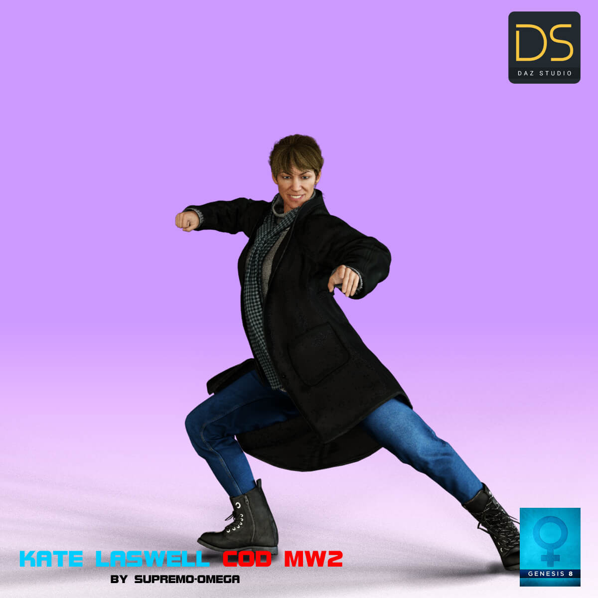 Kate Laswell COD Mw 2 for G8 Female - Daz Content by supremoomega