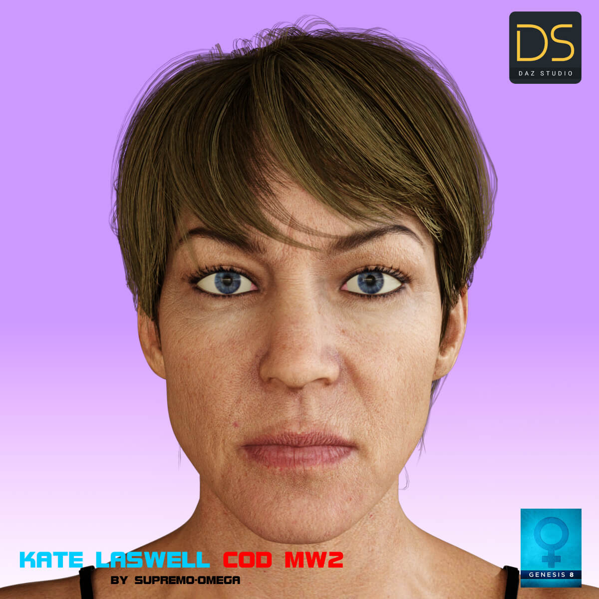 Kate Laswell COD Mw 2 for G8 Female - Daz Content by supremoomega