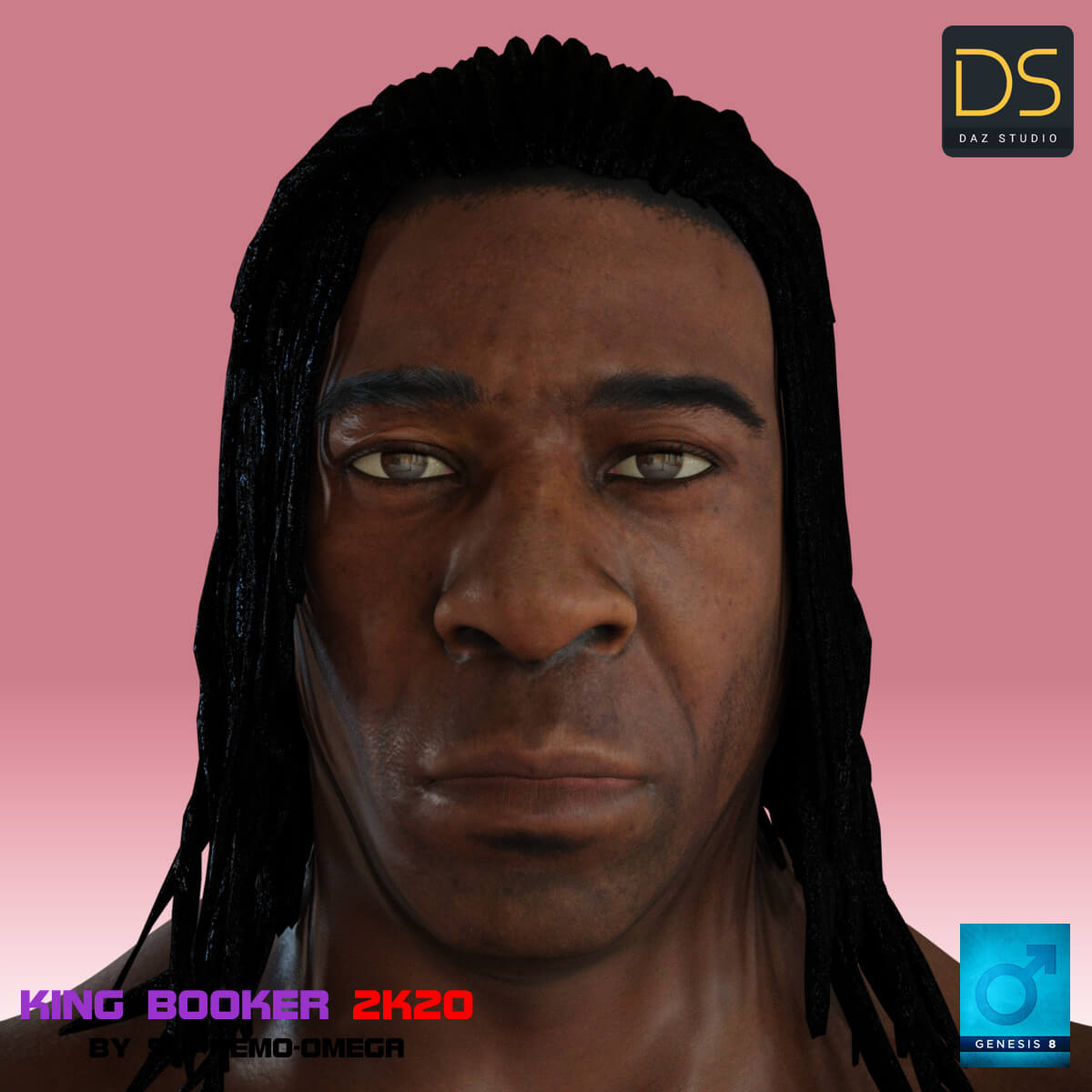 King Booker 2K20 for G8 Male - Daz Content by supremoomega