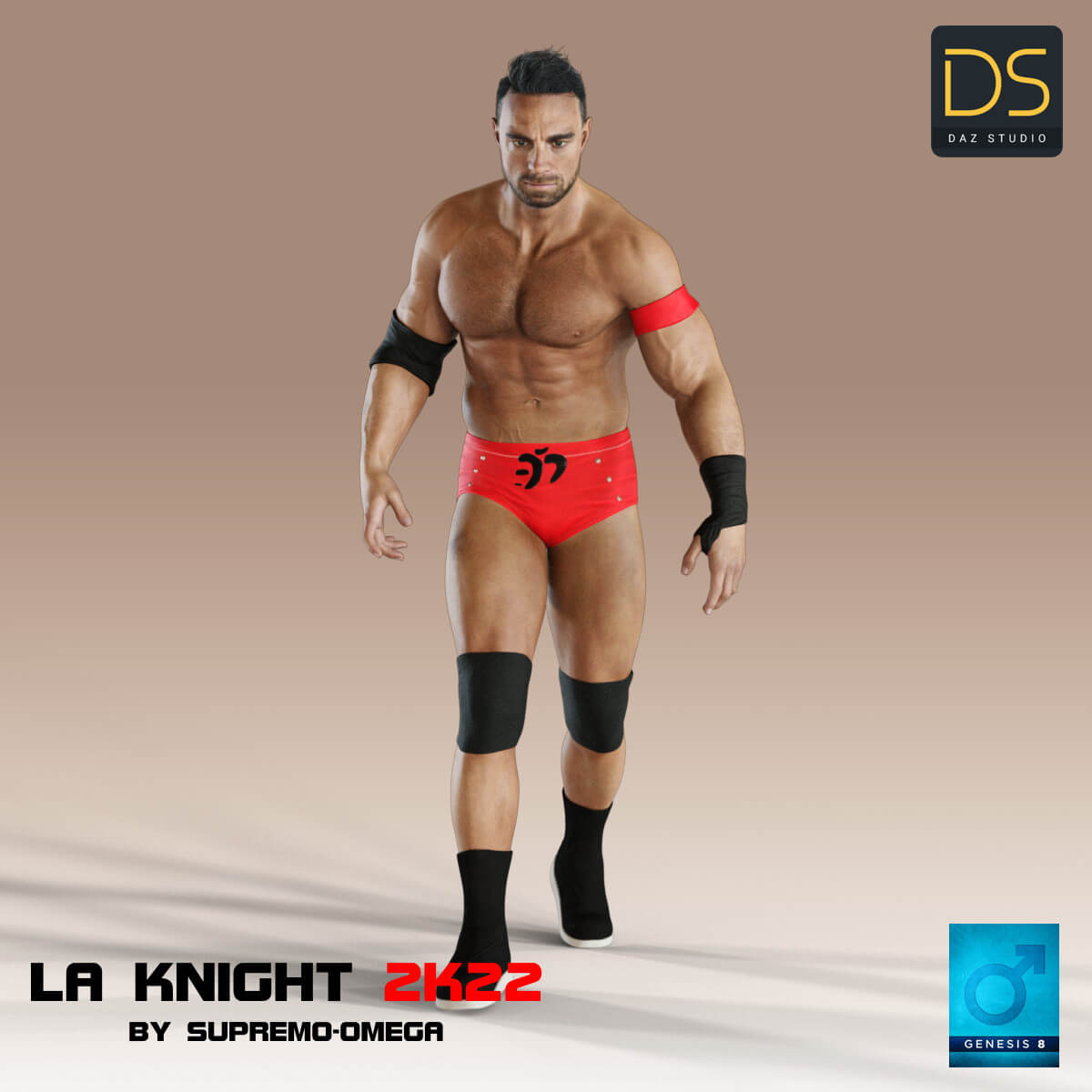 La Knight 2K22 for G8 Male - Daz Content by supremoomega