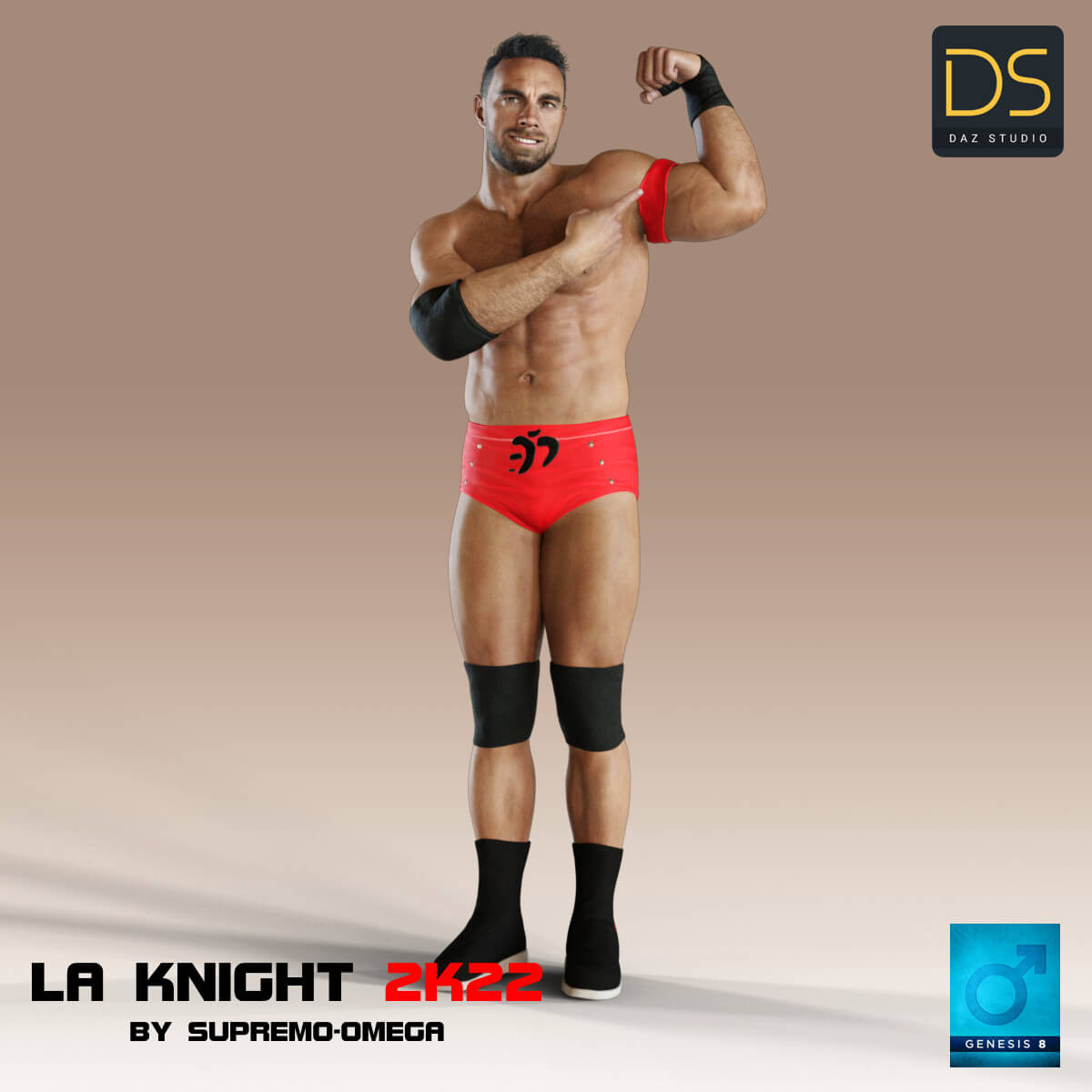 La Knight 2K22 for G8 Male - Daz Content by supremoomega