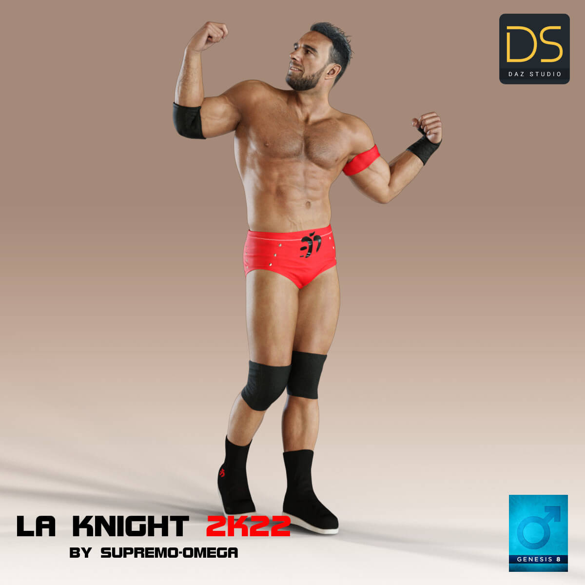 La Knight 2K22 for G8 Male - Daz Content by supremoomega
