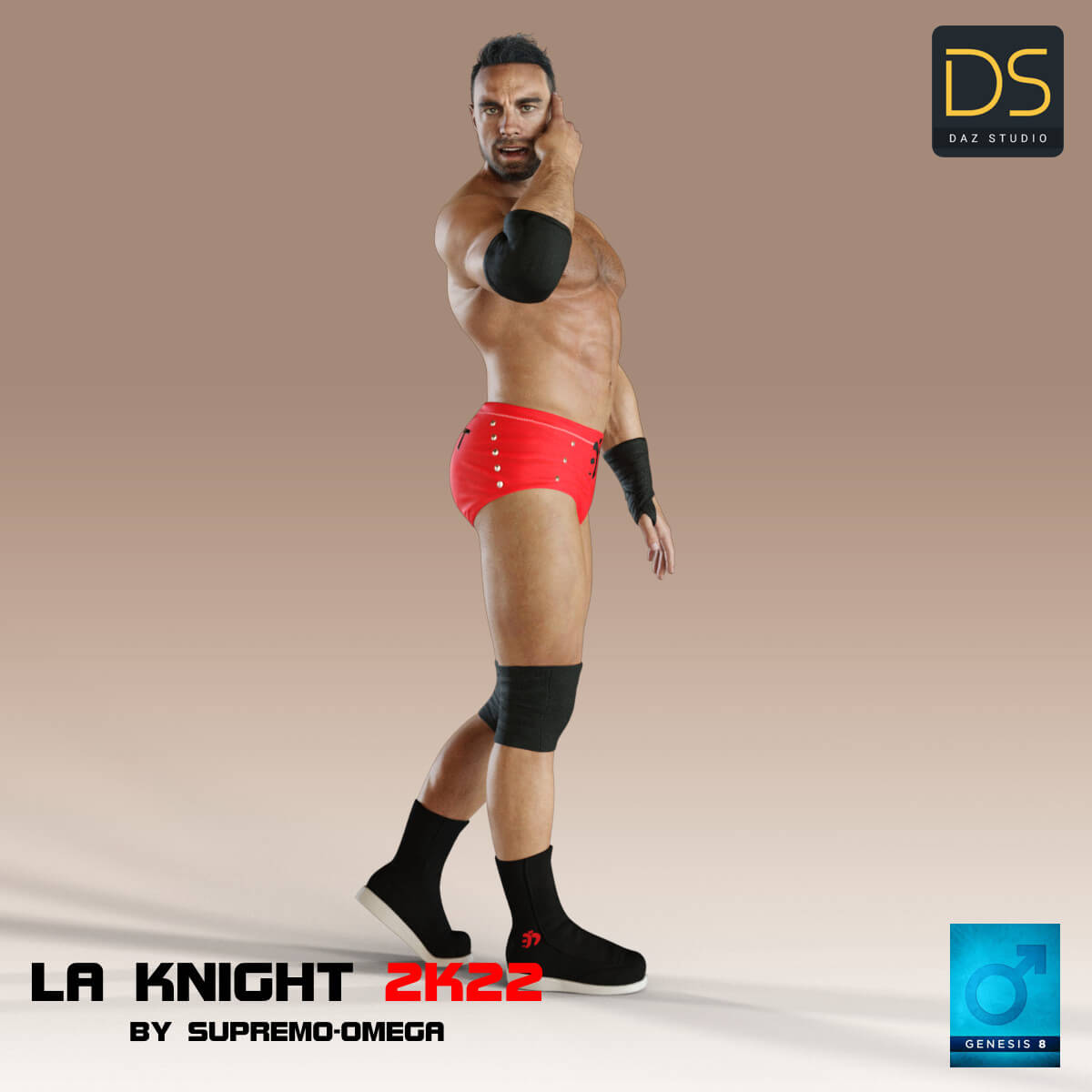 La Knight 2K22 for G8 Male - Daz Content by supremoomega