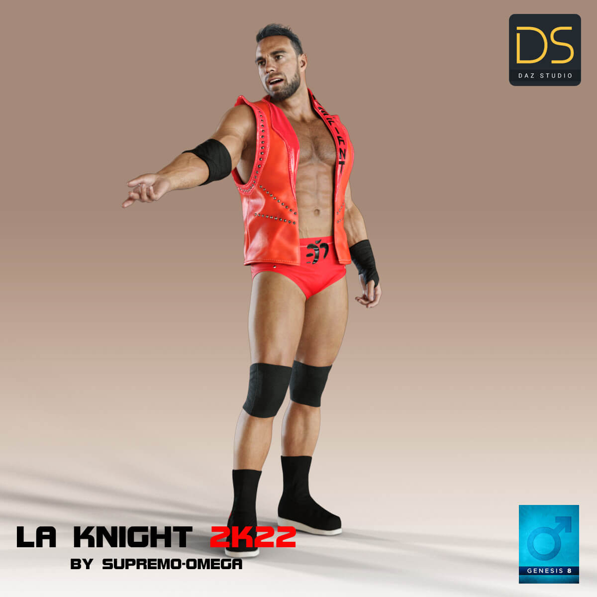 La Knight 2K22 for G8 Male - Daz Content by supremoomega