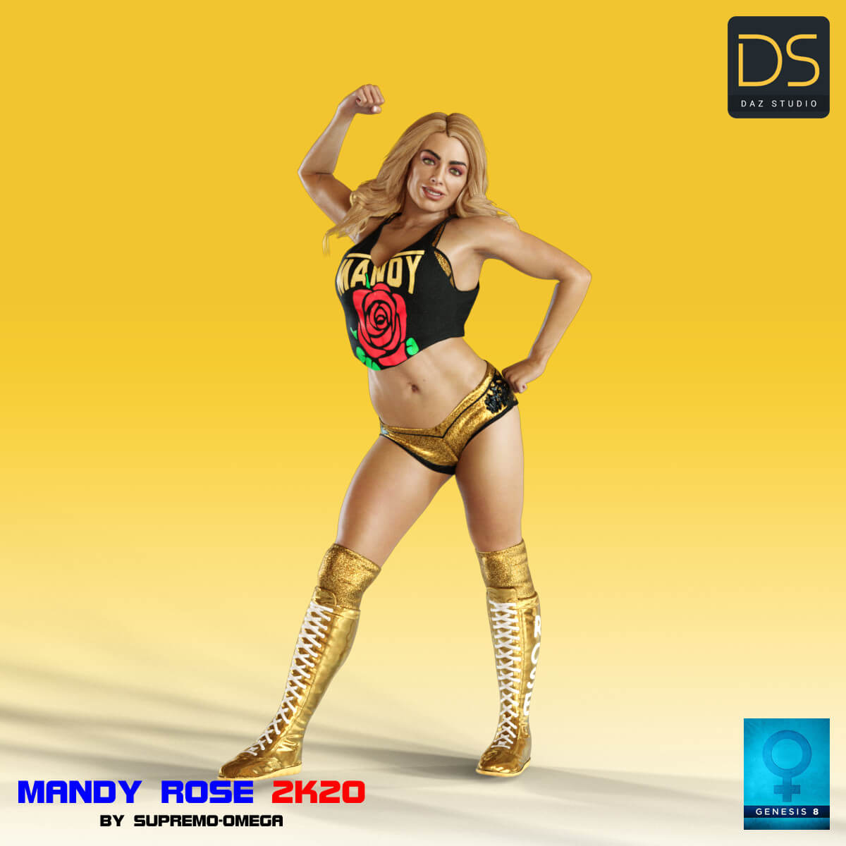 Mandy Rose 2K20 for G8 Female - Daz Content by supremoomega