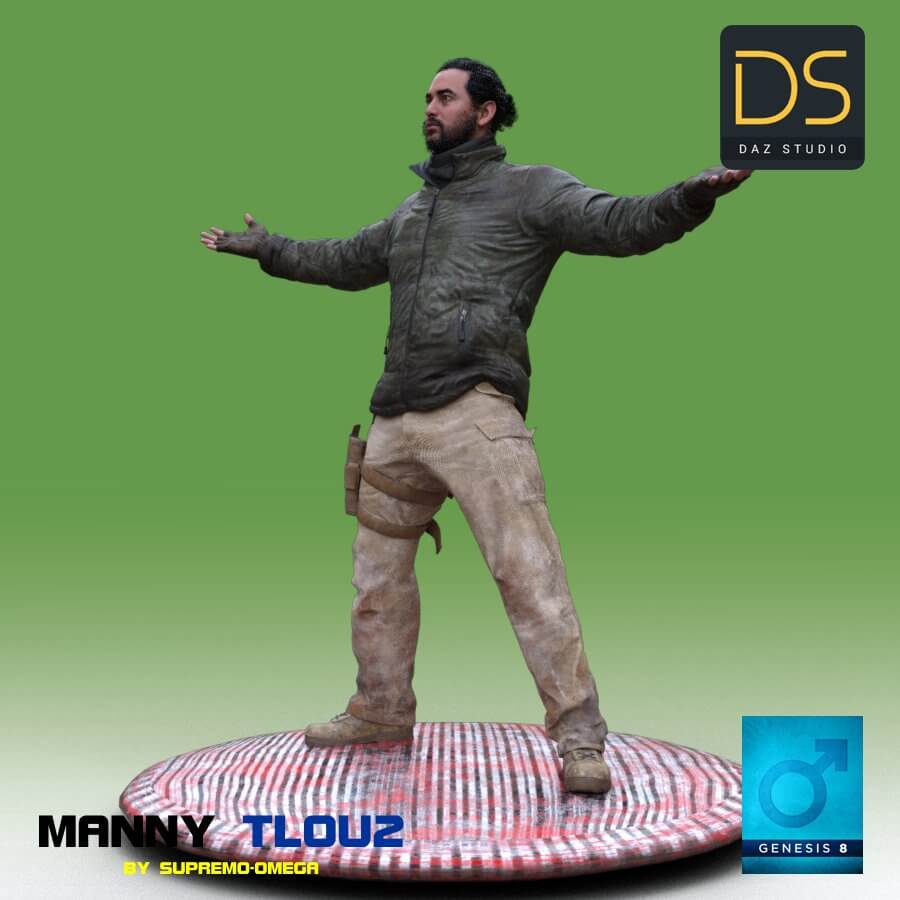 Manny Tlou2 For G8 Male - Daz Content by supremoomega