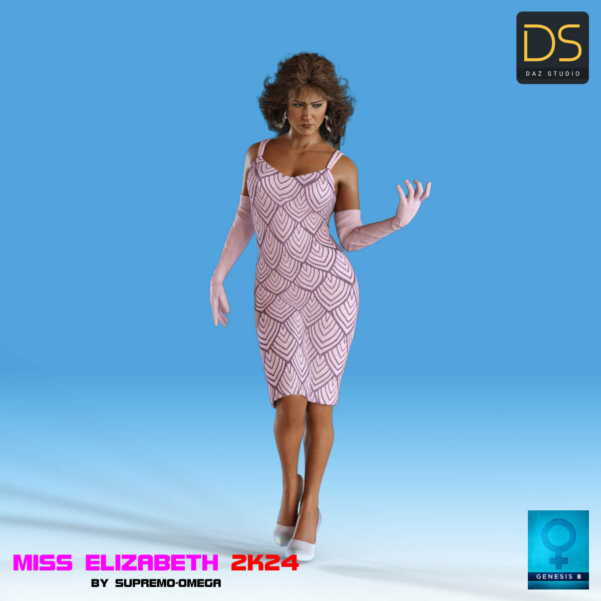 Miss Elizabeth 2K24 for G8 Female - Daz Content by supremoomega