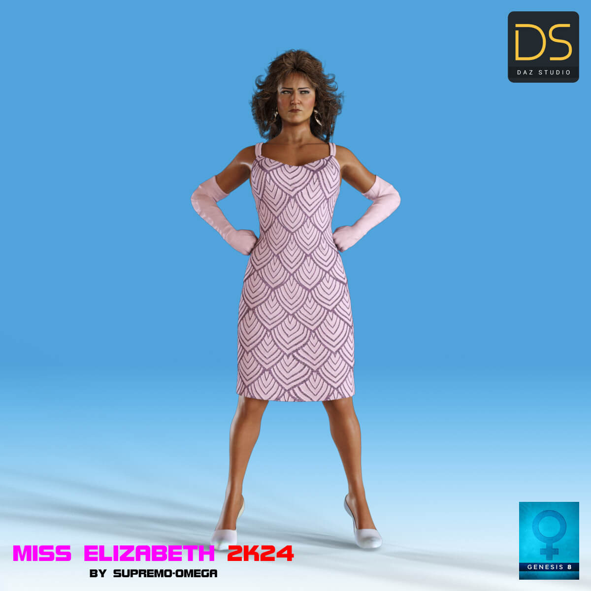 Miss Elizabeth 2K24 for G8 Female - Daz Content by supremoomega
