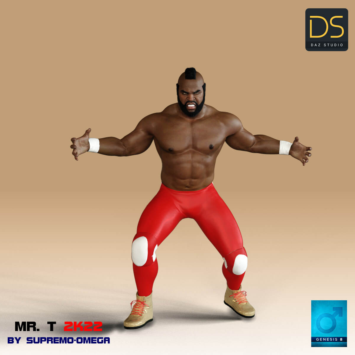MR T 2K22 for G8 Male - Daz Content by supremoomega