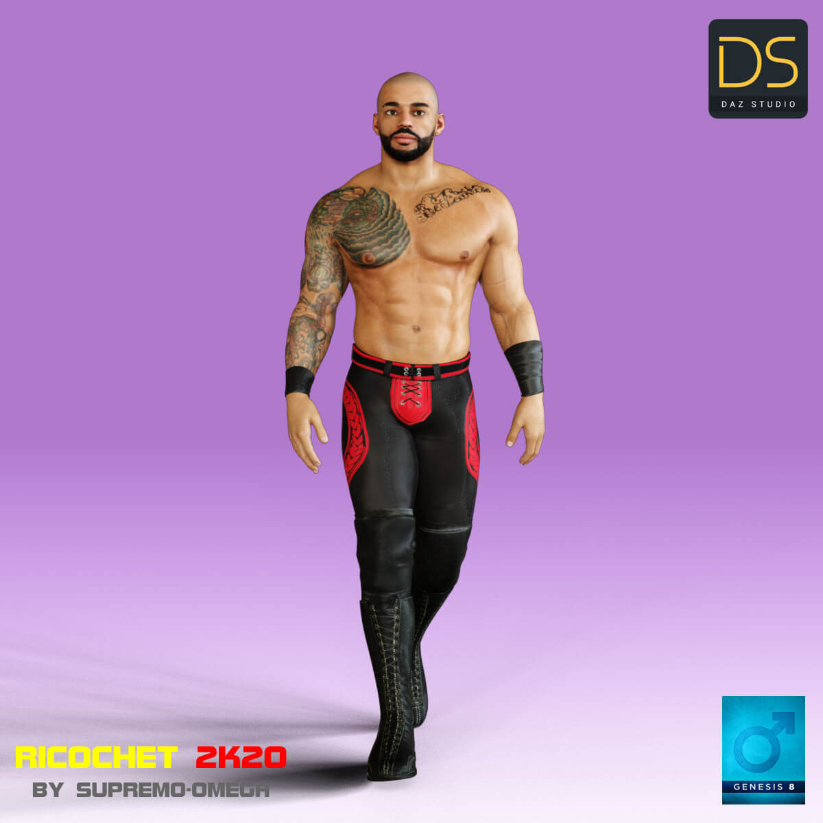 Ricochet 2K20 for G8 Male - Daz Content by supremoomega