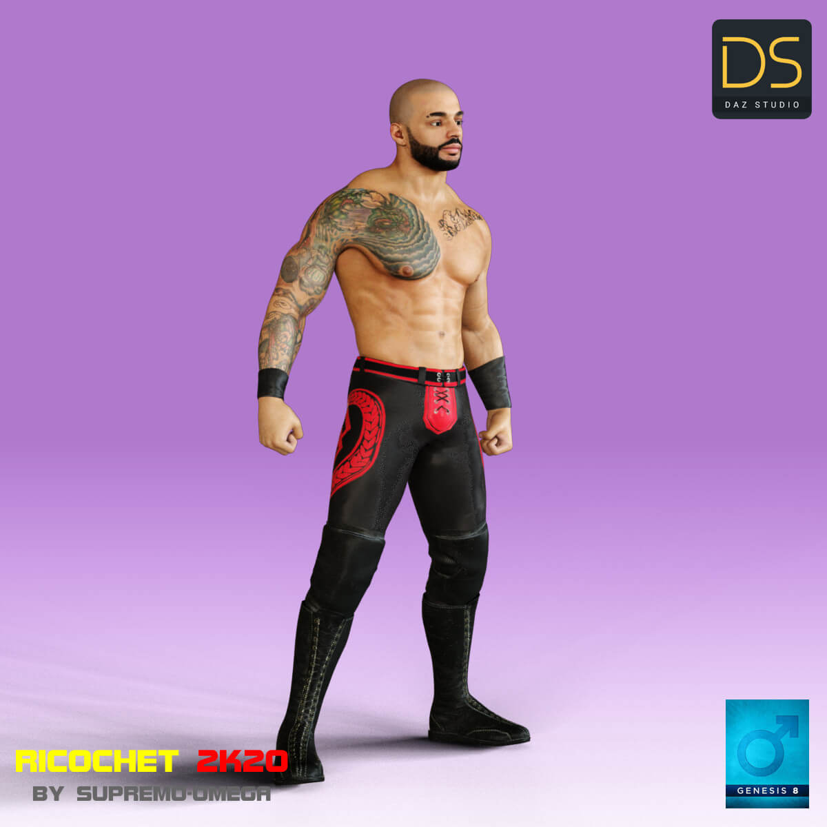 Ricochet 2K20 for G8 Male - Daz Content by supremoomega