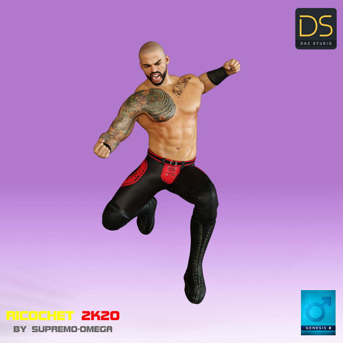 Ricochet 2K20 for G8 Male - Daz Content by supremoomega