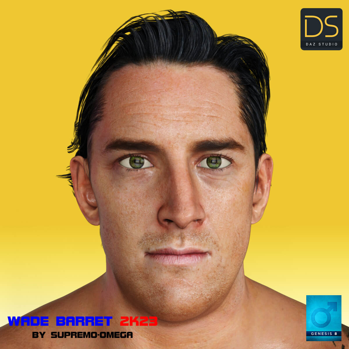 Wade Barrett 2K23 for G8 Male - Daz Content by supremoomega
