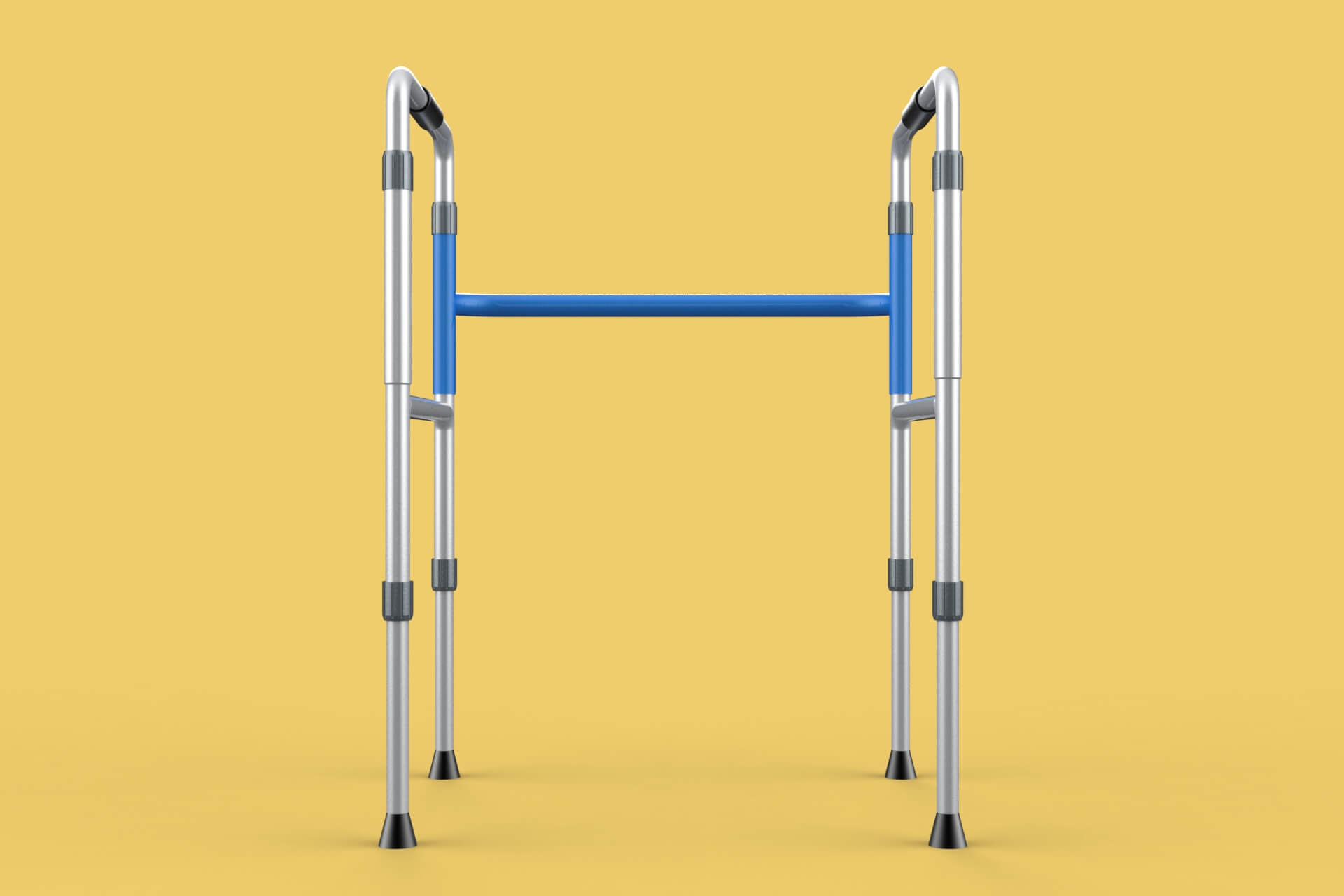 Adjustable Walker Zimmer Walking Frame Standing Mobility Aid - 3D Model ...