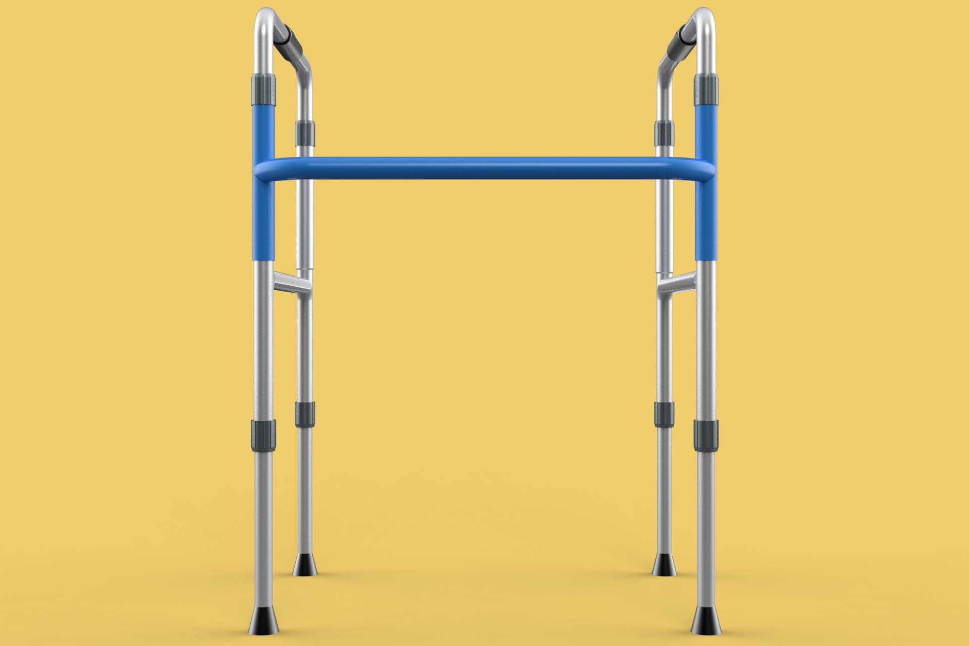 Adjustable Walker Zimmer Walking Frame Standing Mobility Aid - 3D Model ...