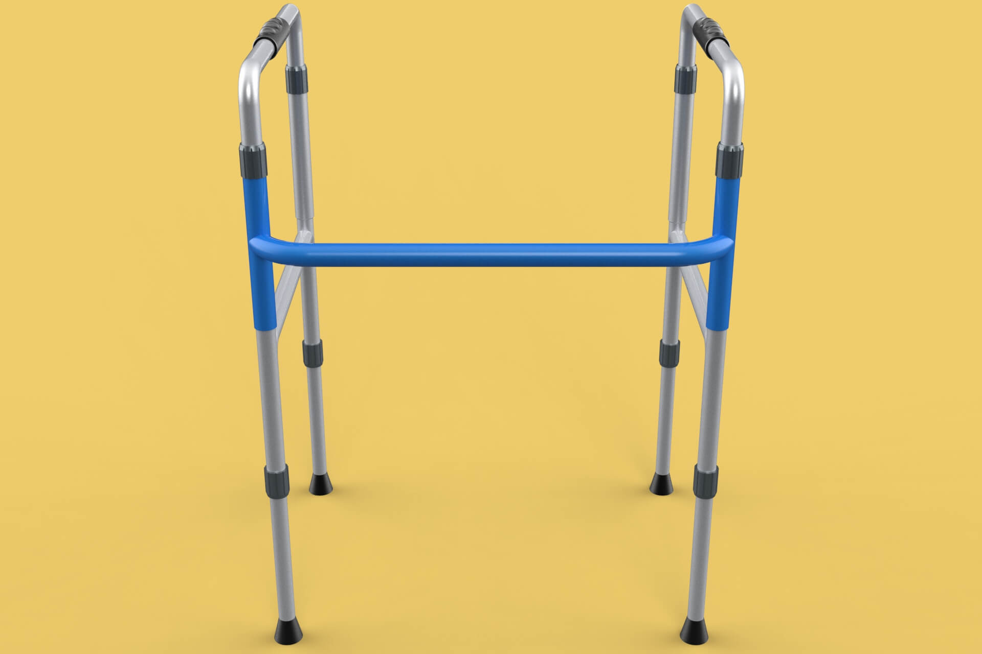 Adjustable Walker Zimmer Walking Frame Standing Mobility Aid - 3D Model ...