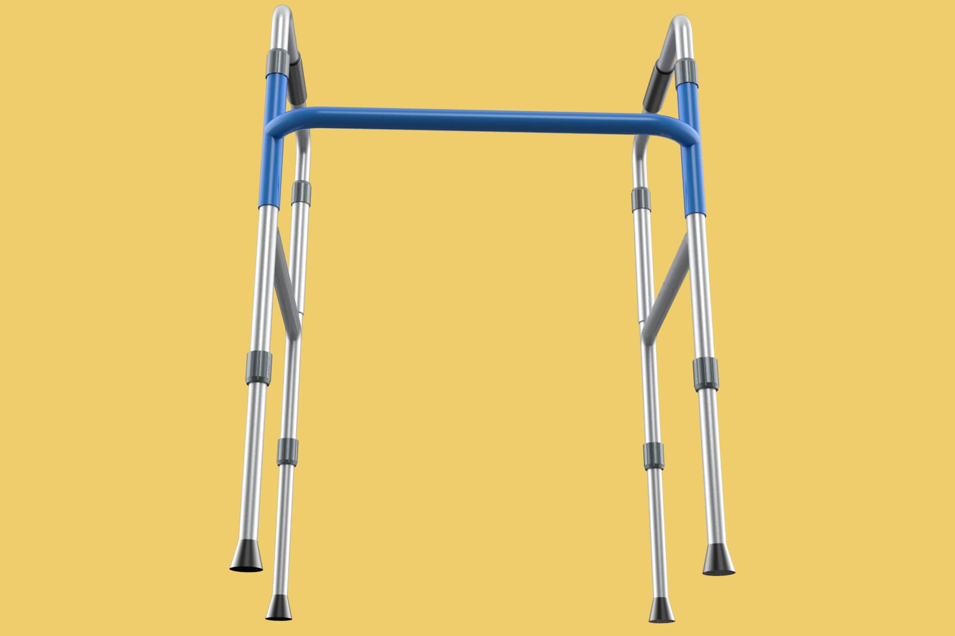 Adjustable Walker Zimmer Walking Frame Standing Mobility Aid - 3D Model ...
