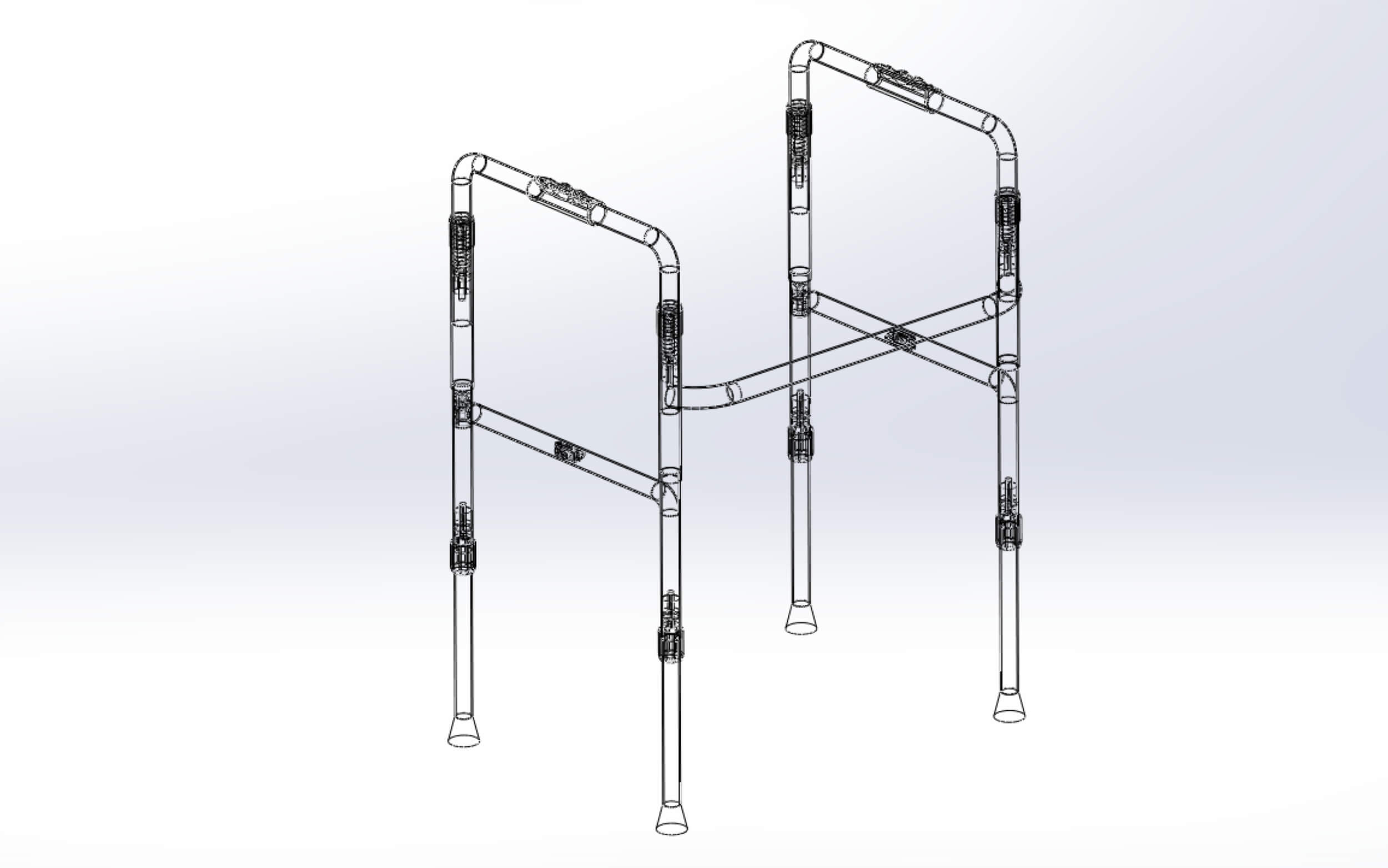 Adjustable Walker Zimmer Walking Frame Standing Mobility Aid - 3D Model ...