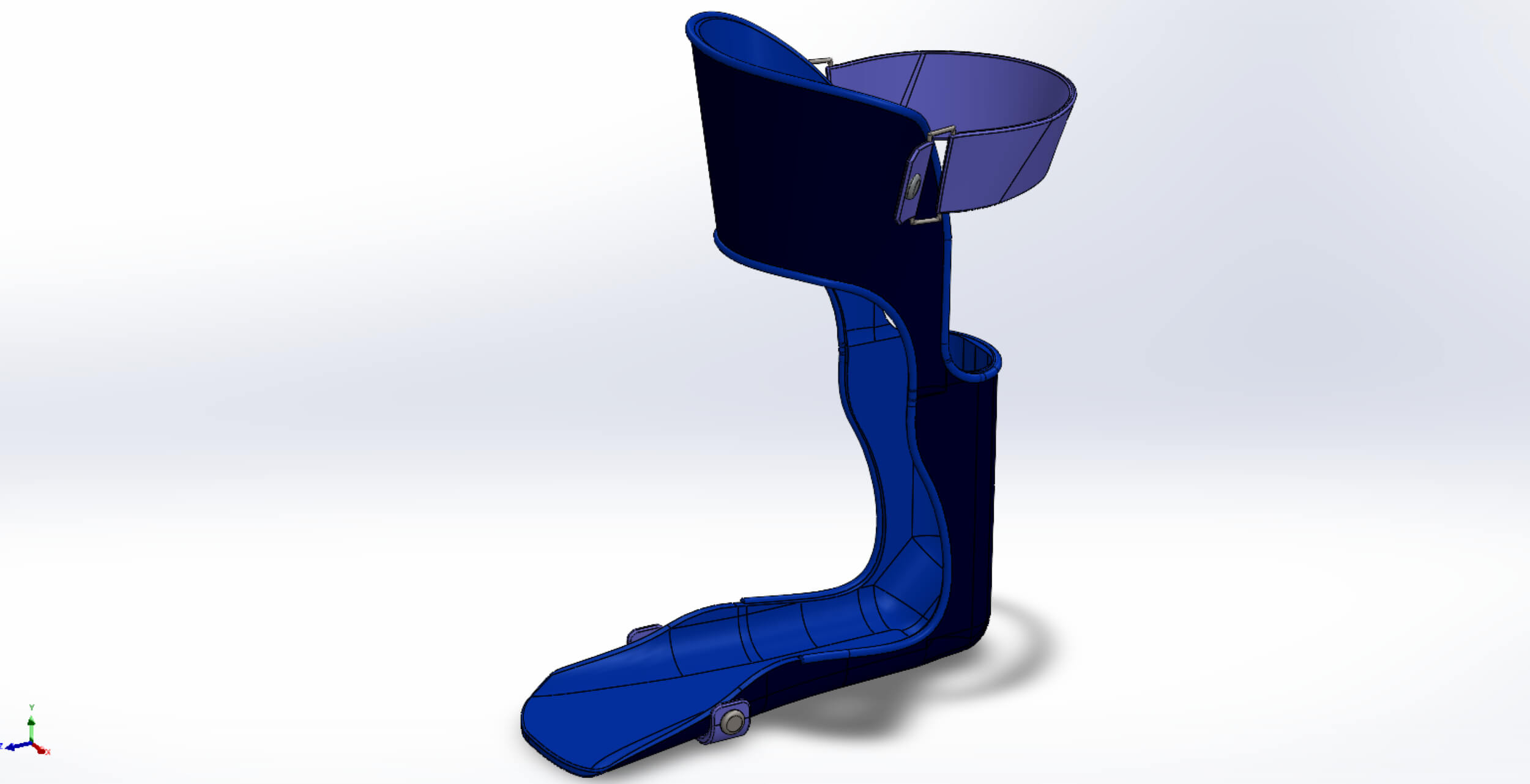 Afo Ankle Foot Orthosis Grafo Ground Reaction - 3D Model by surf3d