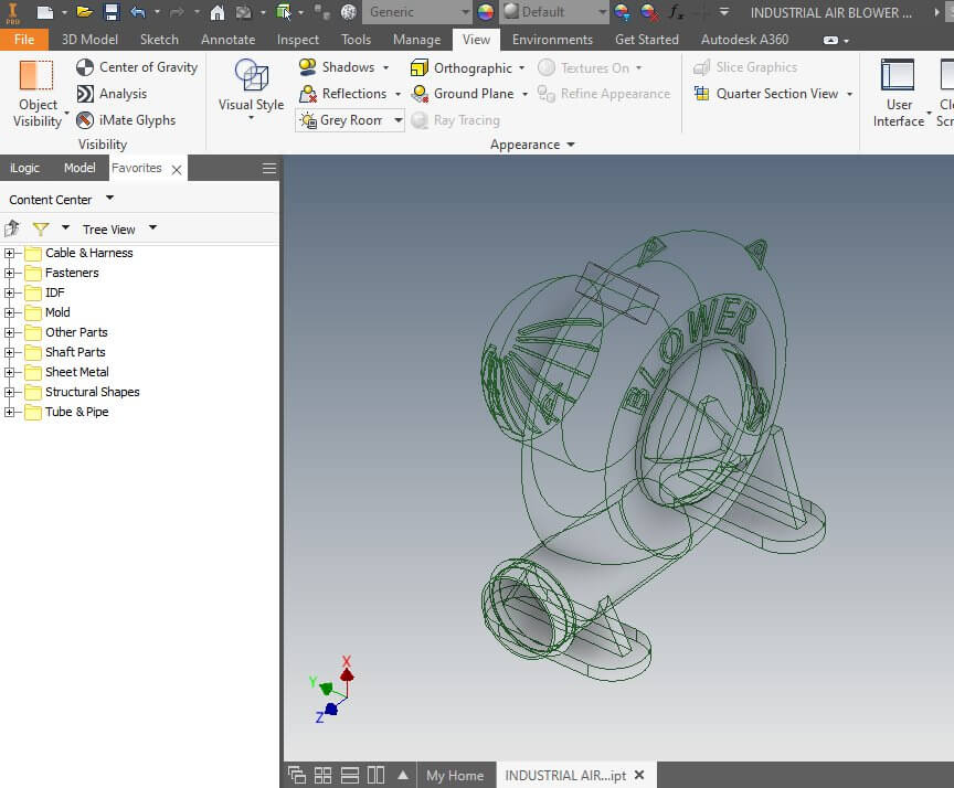 Air Blower Turbine - 3D Model by surf3d