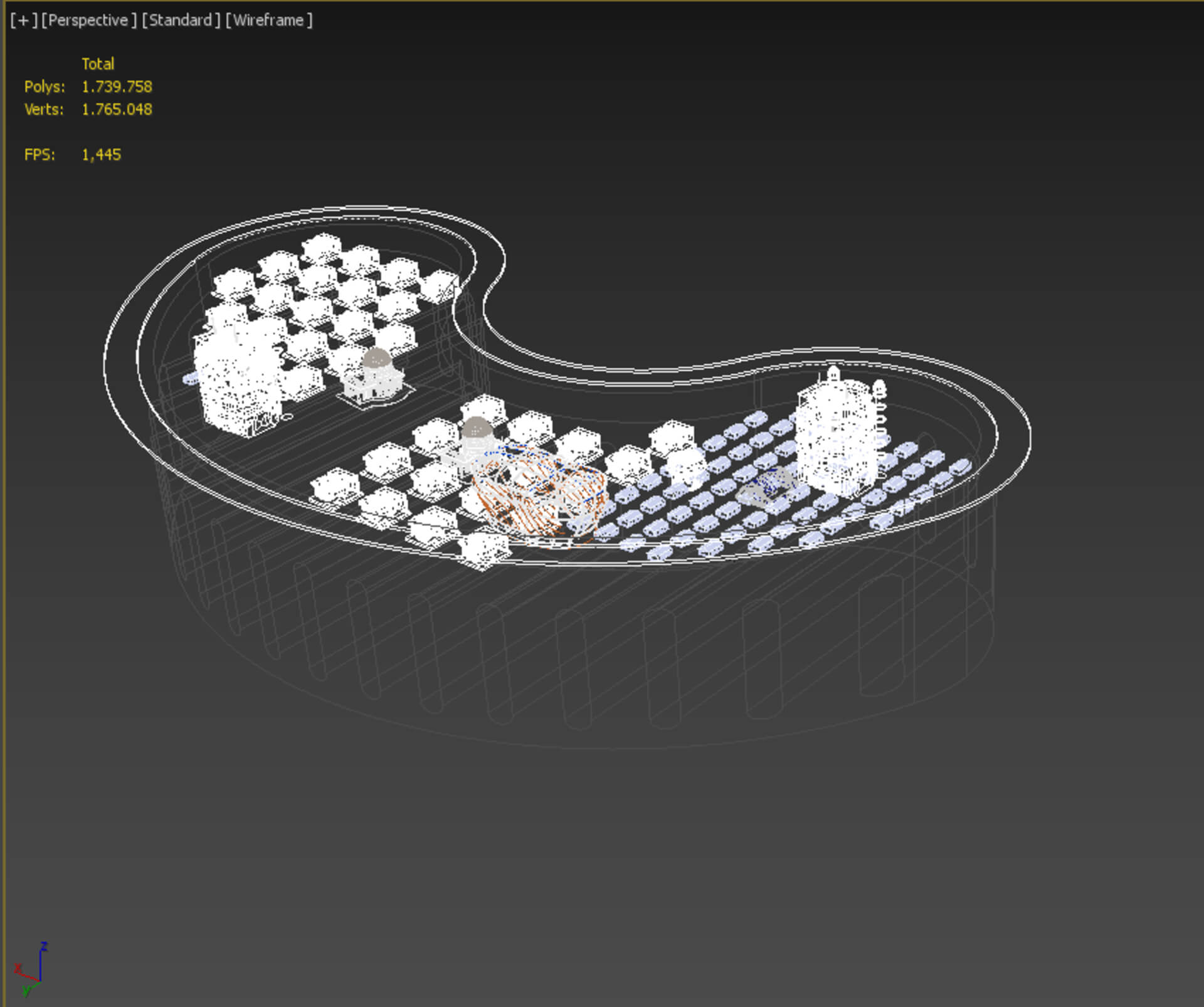 Anti Tsunami Building Wall Innovation Concept - 3D Model by surf3d