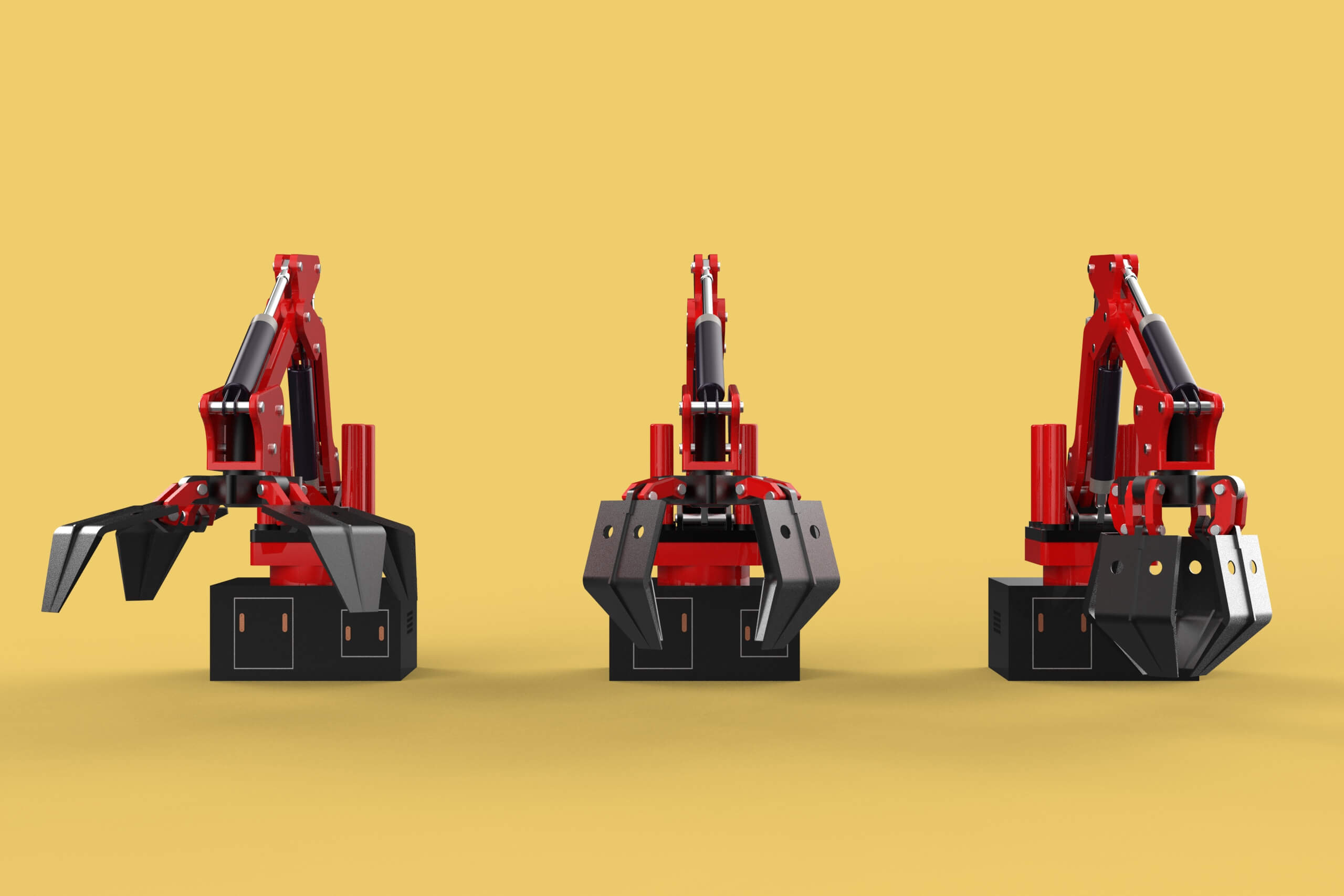 ARM LOADER LIFTING CRANE GRABBER GRAPPLE HOOK JAW TONG HOOK - 3D Model ...