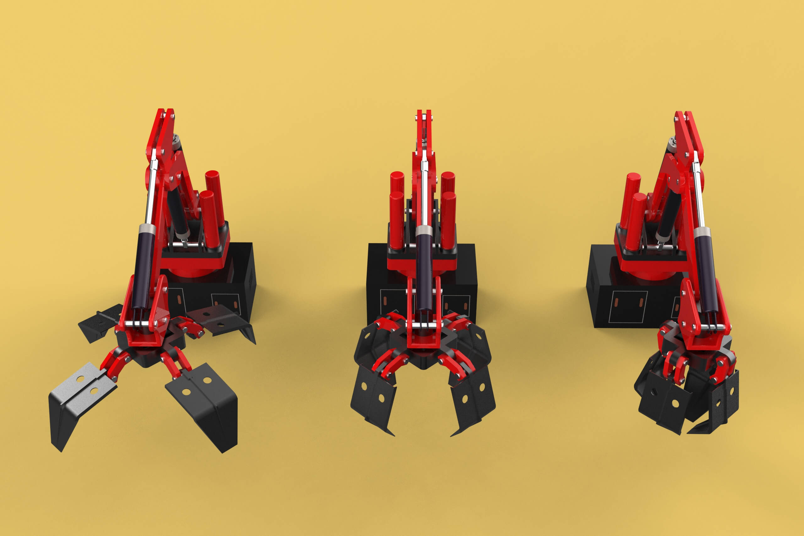 ARM LOADER LIFTING CRANE GRABBER GRAPPLE HOOK JAW TONG HOOK - 3D Model ...