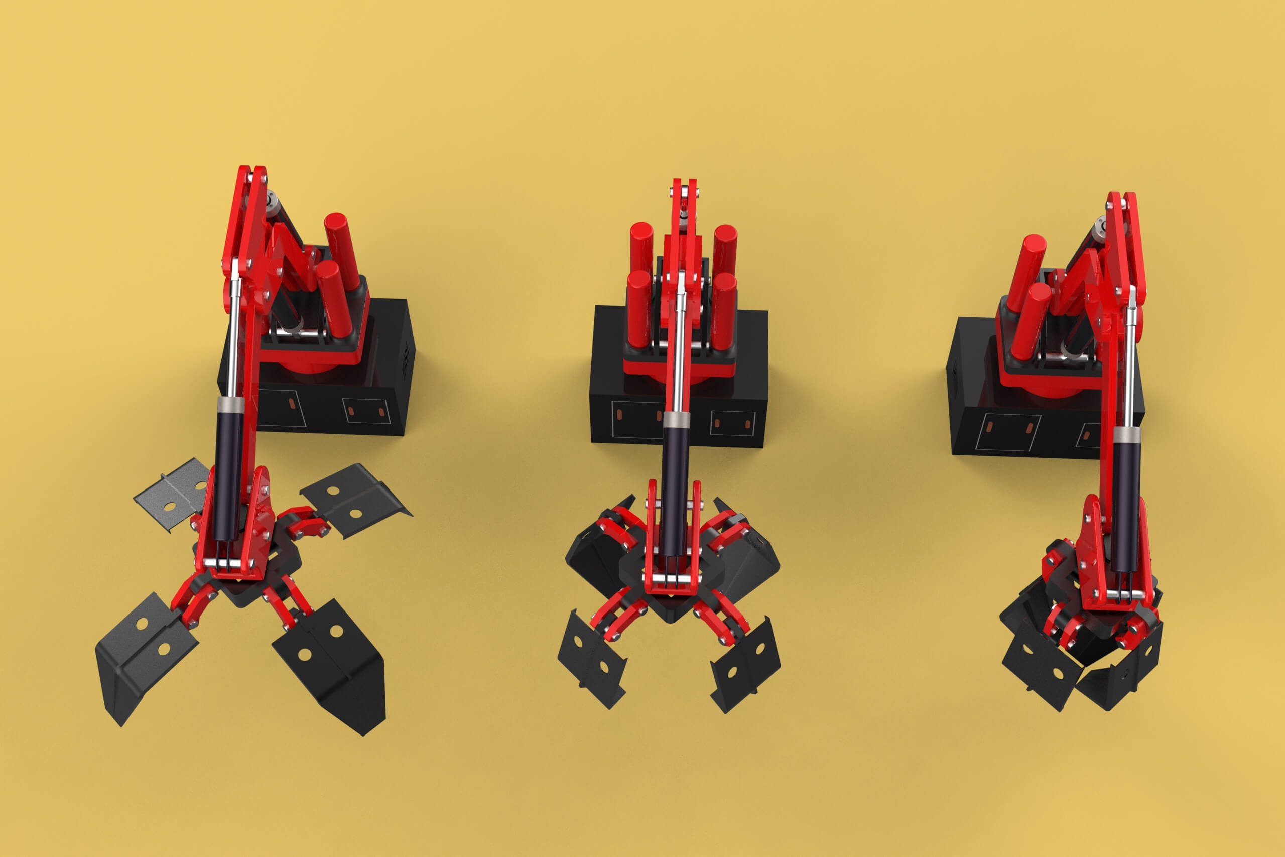 ARM LOADER LIFTING CRANE GRABBER GRAPPLE HOOK JAW TONG HOOK - 3D Model ...