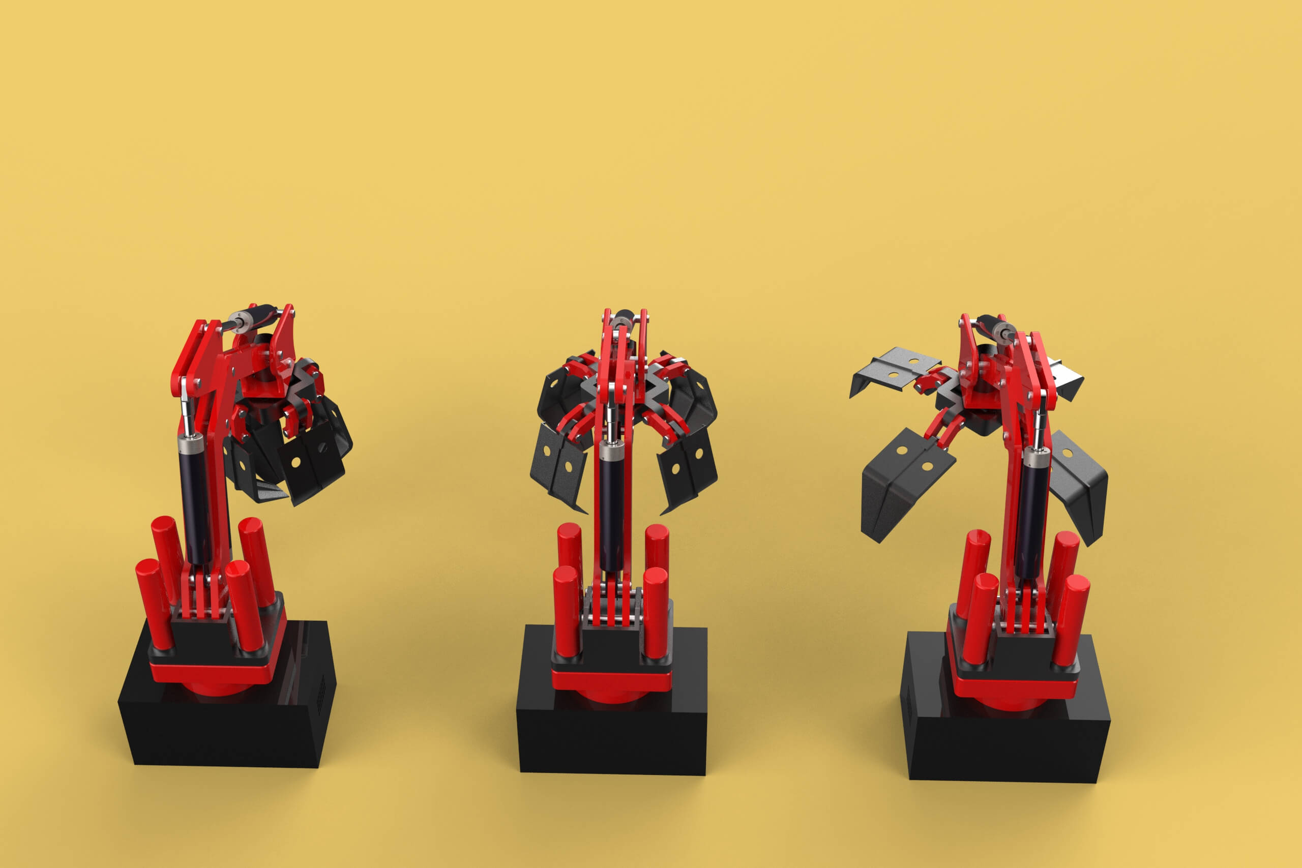 ARM LOADER LIFTING CRANE GRABBER GRAPPLE HOOK JAW TONG HOOK - 3D Model ...