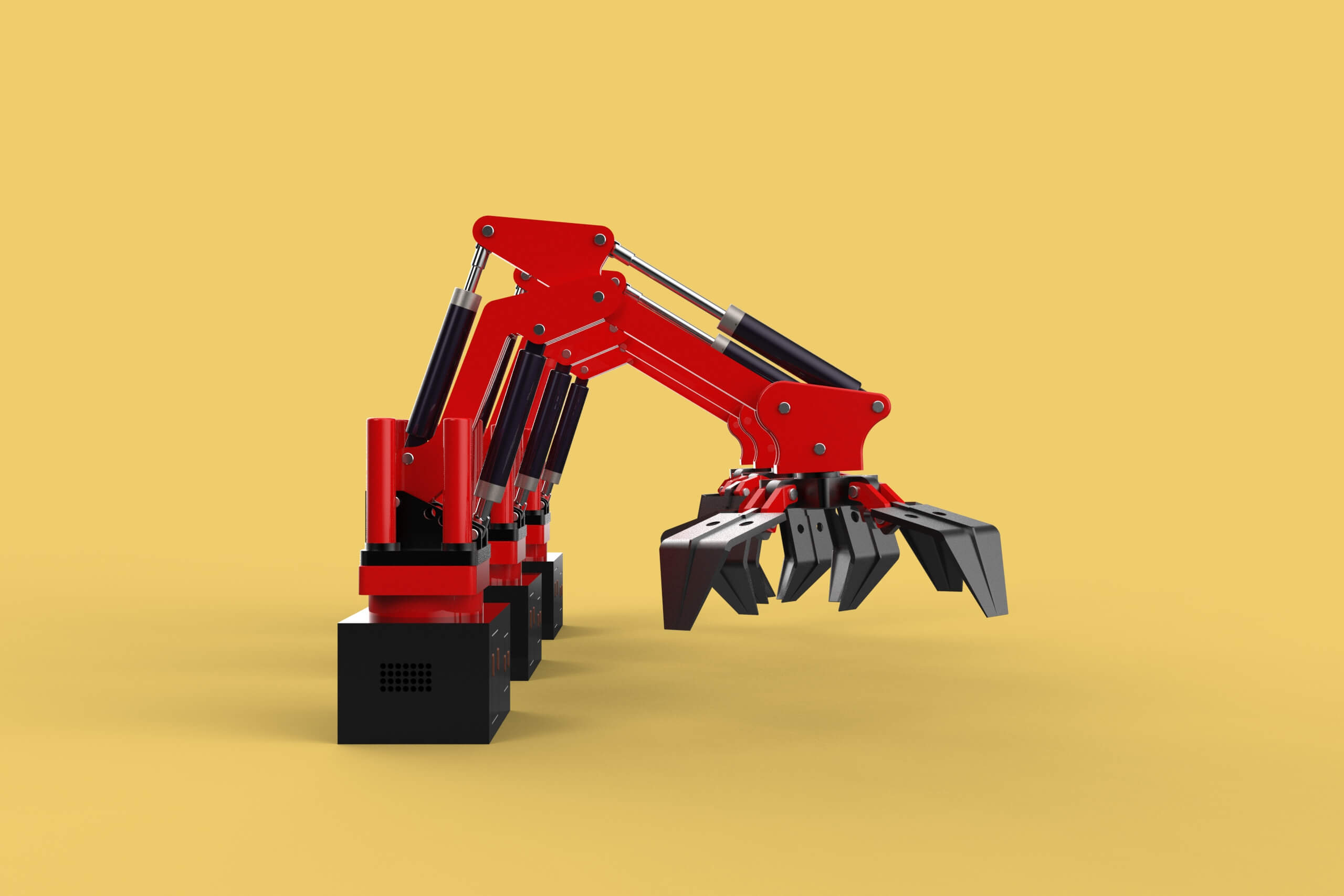 ARM LOADER LIFTING CRANE GRABBER GRAPPLE HOOK JAW TONG HOOK - 3D Model ...