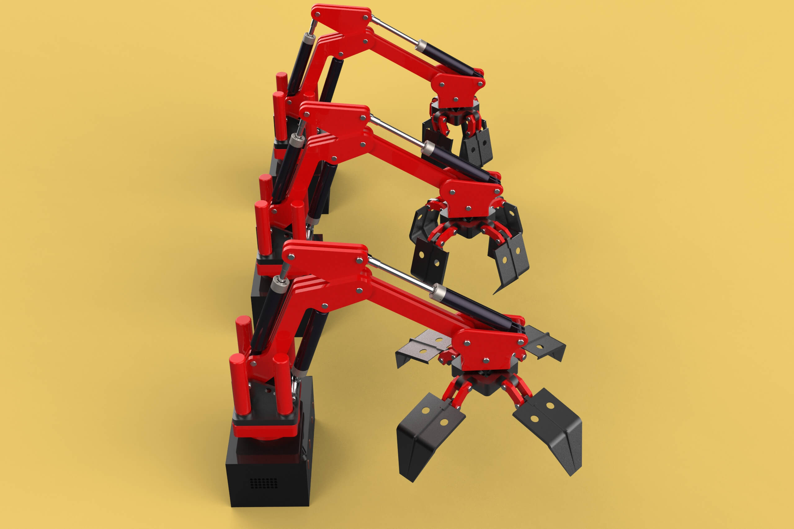 ARM LOADER LIFTING CRANE GRABBER GRAPPLE HOOK JAW TONG HOOK - 3D Model ...