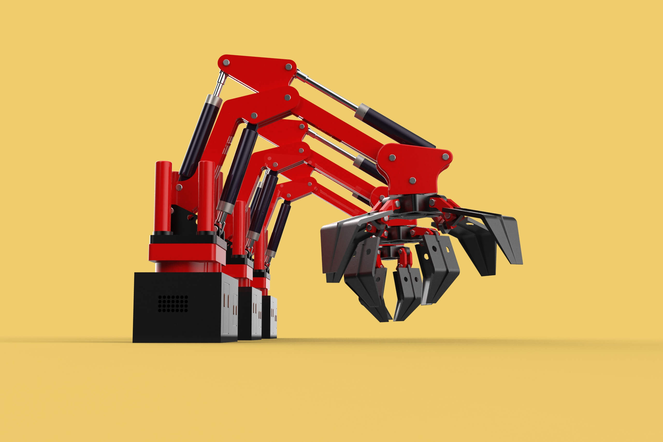 ARM LOADER LIFTING CRANE GRABBER GRAPPLE HOOK JAW TONG HOOK - 3D Model ...