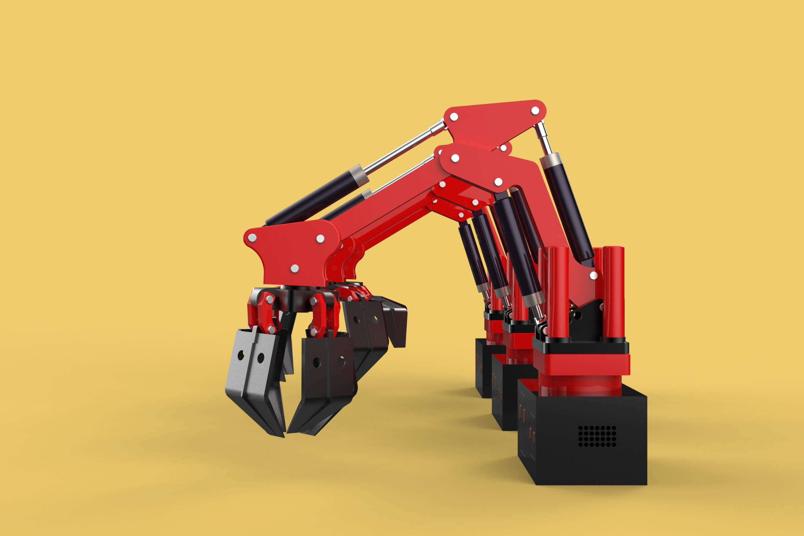 ARM LOADER LIFTING CRANE GRABBER GRAPPLE HOOK JAW TONG HOOK - 3D Model ...