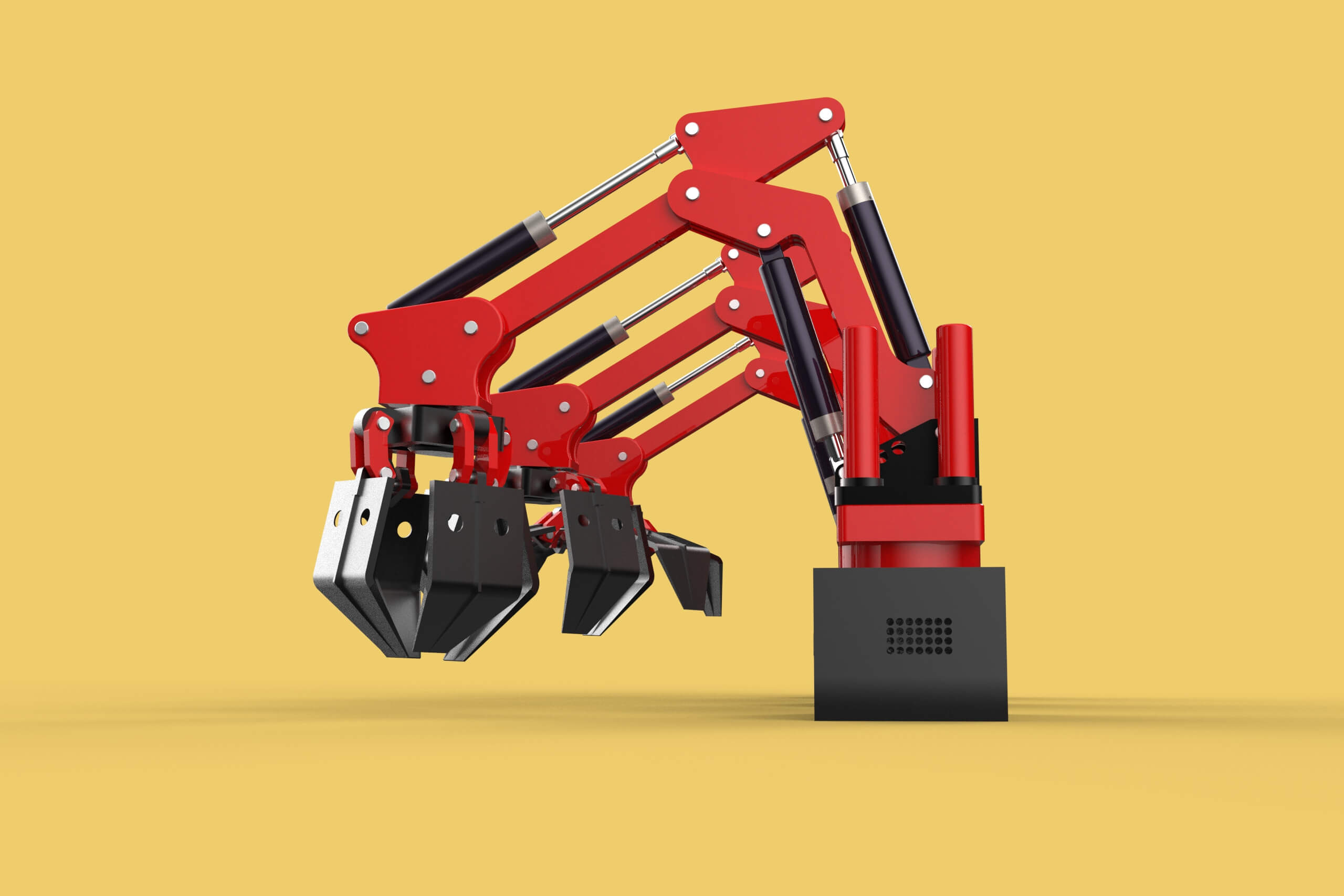 ARM LOADER LIFTING CRANE GRABBER GRAPPLE HOOK JAW TONG HOOK - 3D Model ...