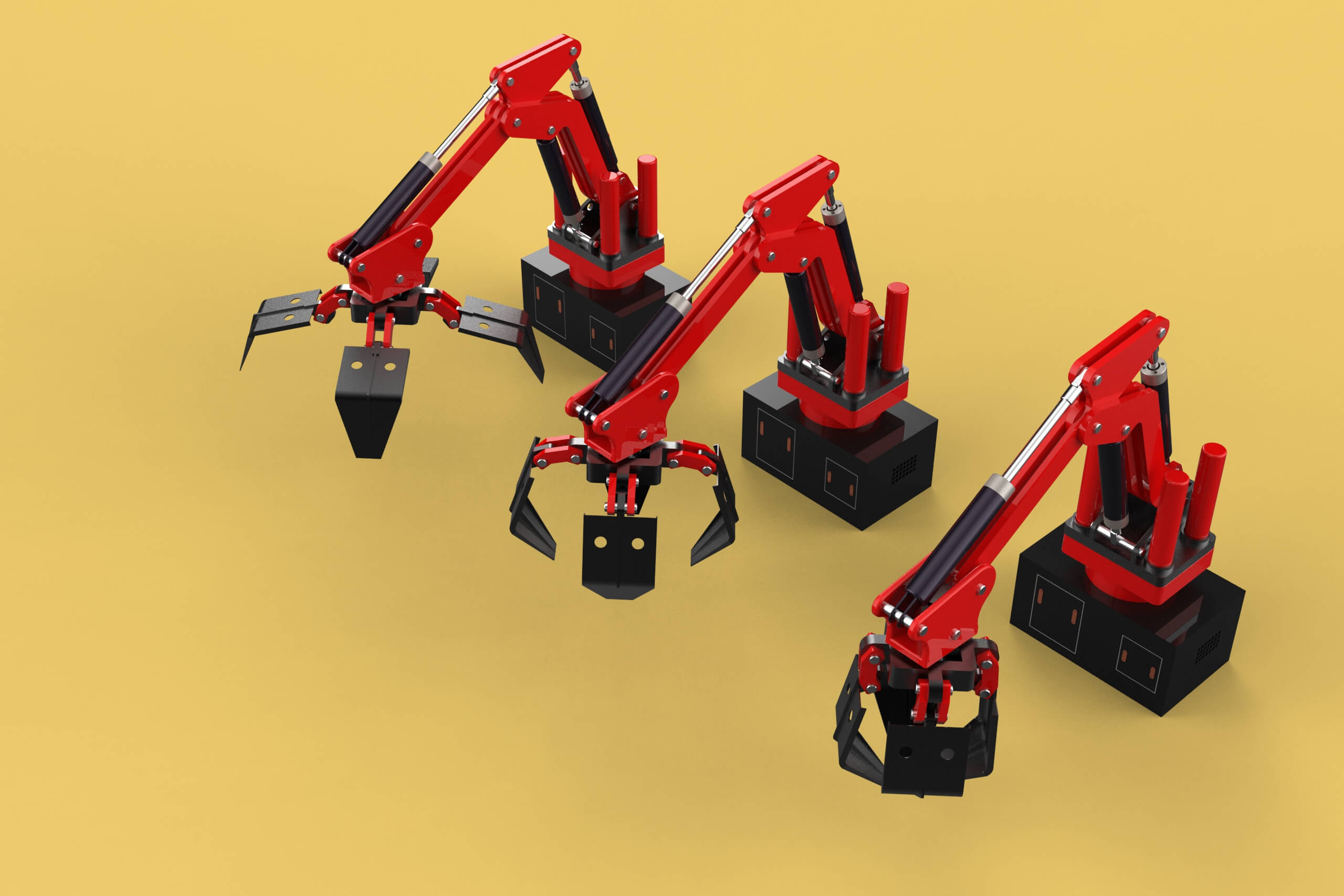 ARM LOADER LIFTING CRANE GRABBER GRAPPLE HOOK JAW TONG HOOK - 3D Model ...