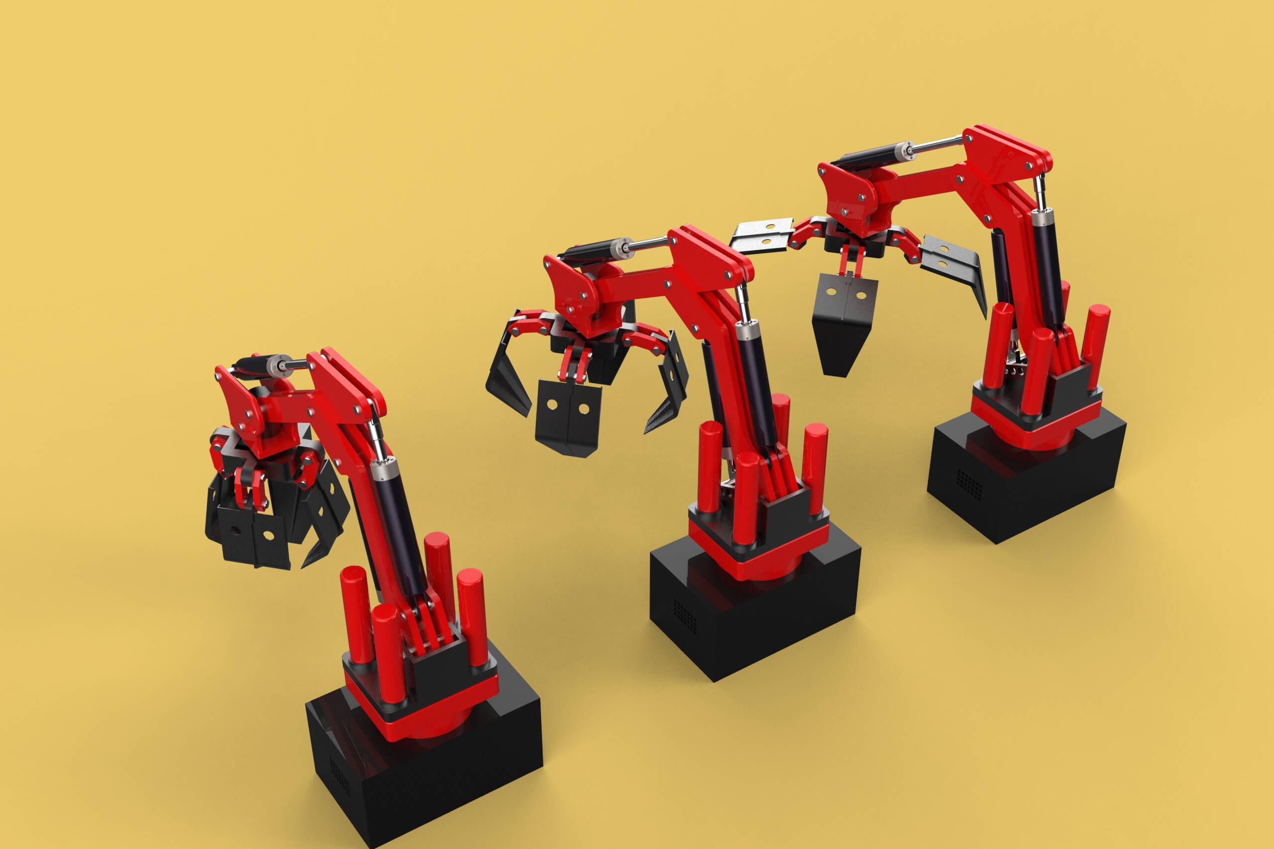 ARM LOADER LIFTING CRANE GRABBER GRAPPLE HOOK JAW TONG HOOK - 3D Model ...