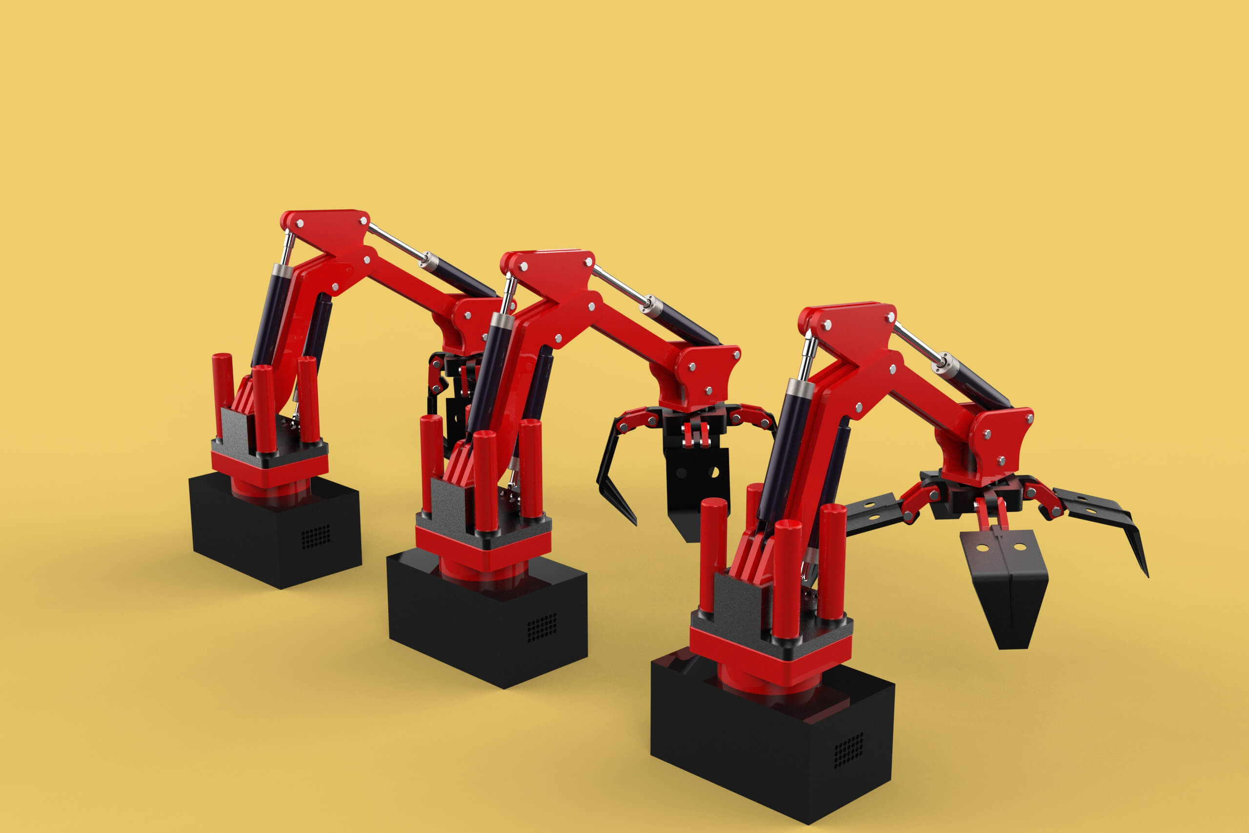 ARM LOADER LIFTING CRANE GRABBER GRAPPLE HOOK JAW TONG HOOK - 3D Model ...