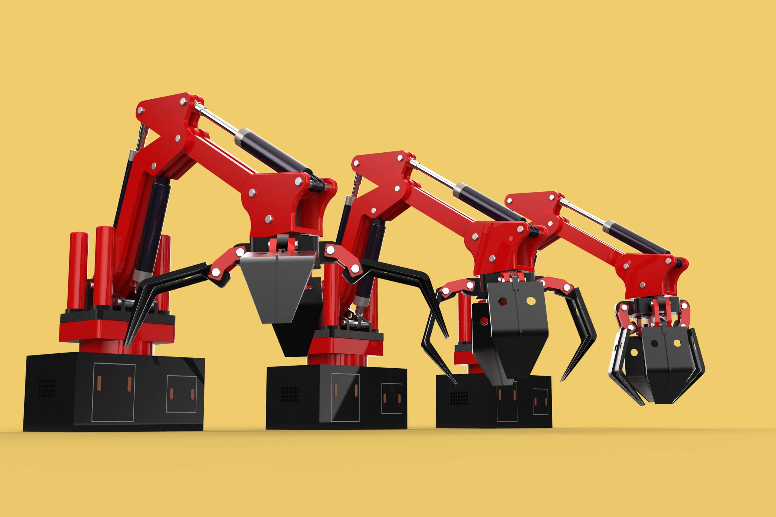 ARM LOADER LIFTING CRANE GRABBER GRAPPLE HOOK JAW TONG HOOK - 3D Model ...