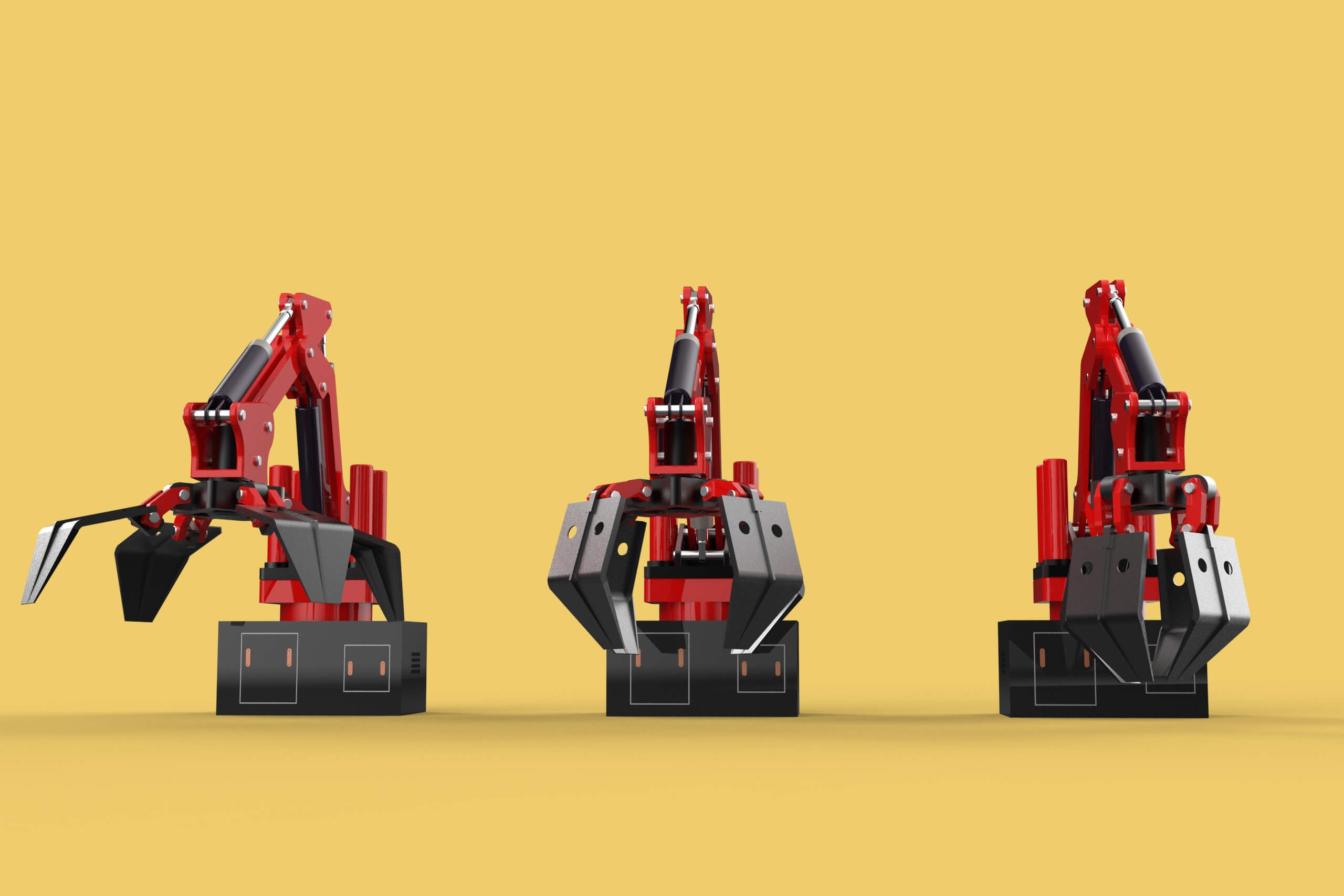 ARM LOADER LIFTING CRANE GRABBER GRAPPLE HOOK JAW TONG HOOK - 3D Model ...